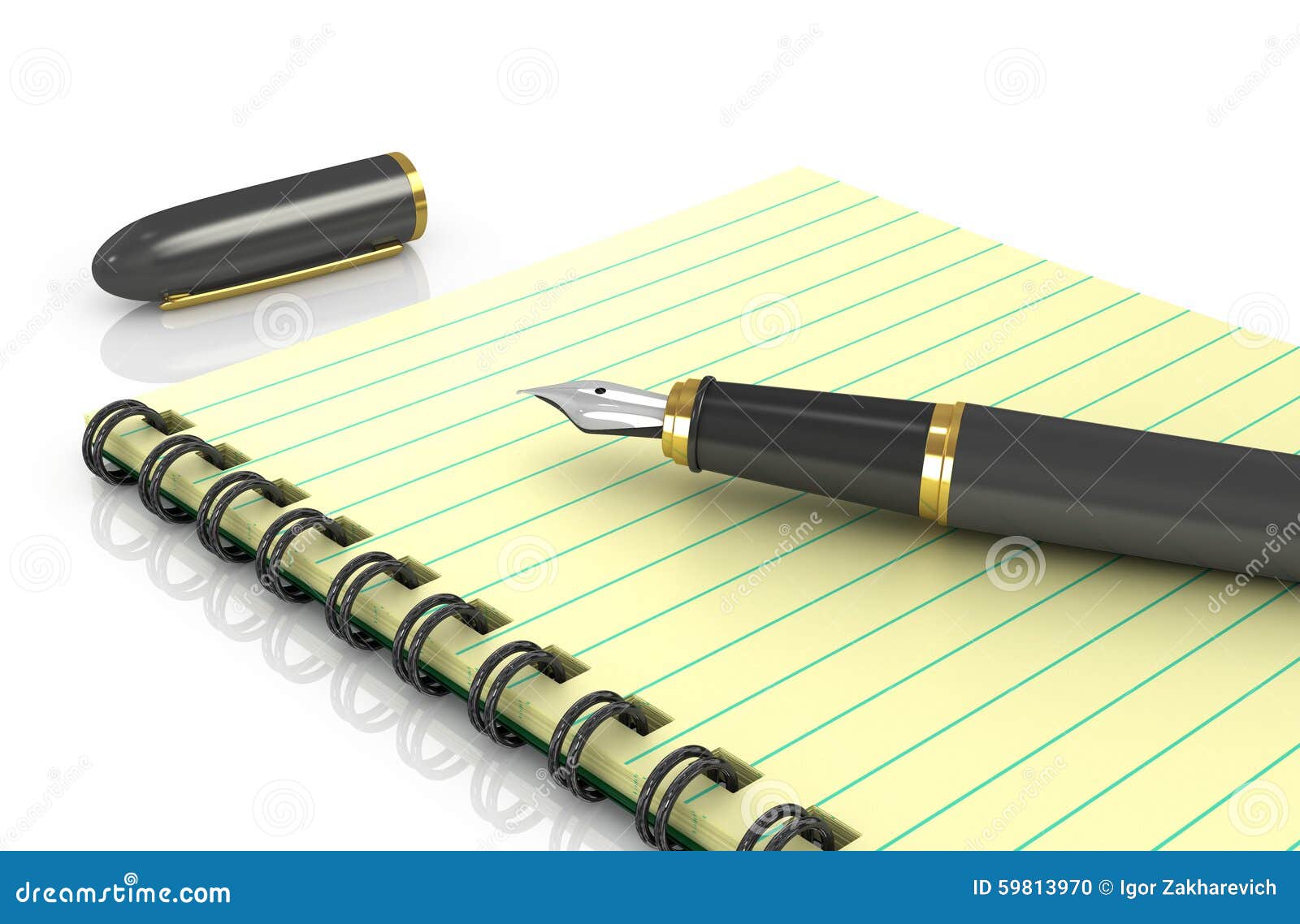 Libreta con la pluma foto de archivo. Imagen de regalo - 59813970