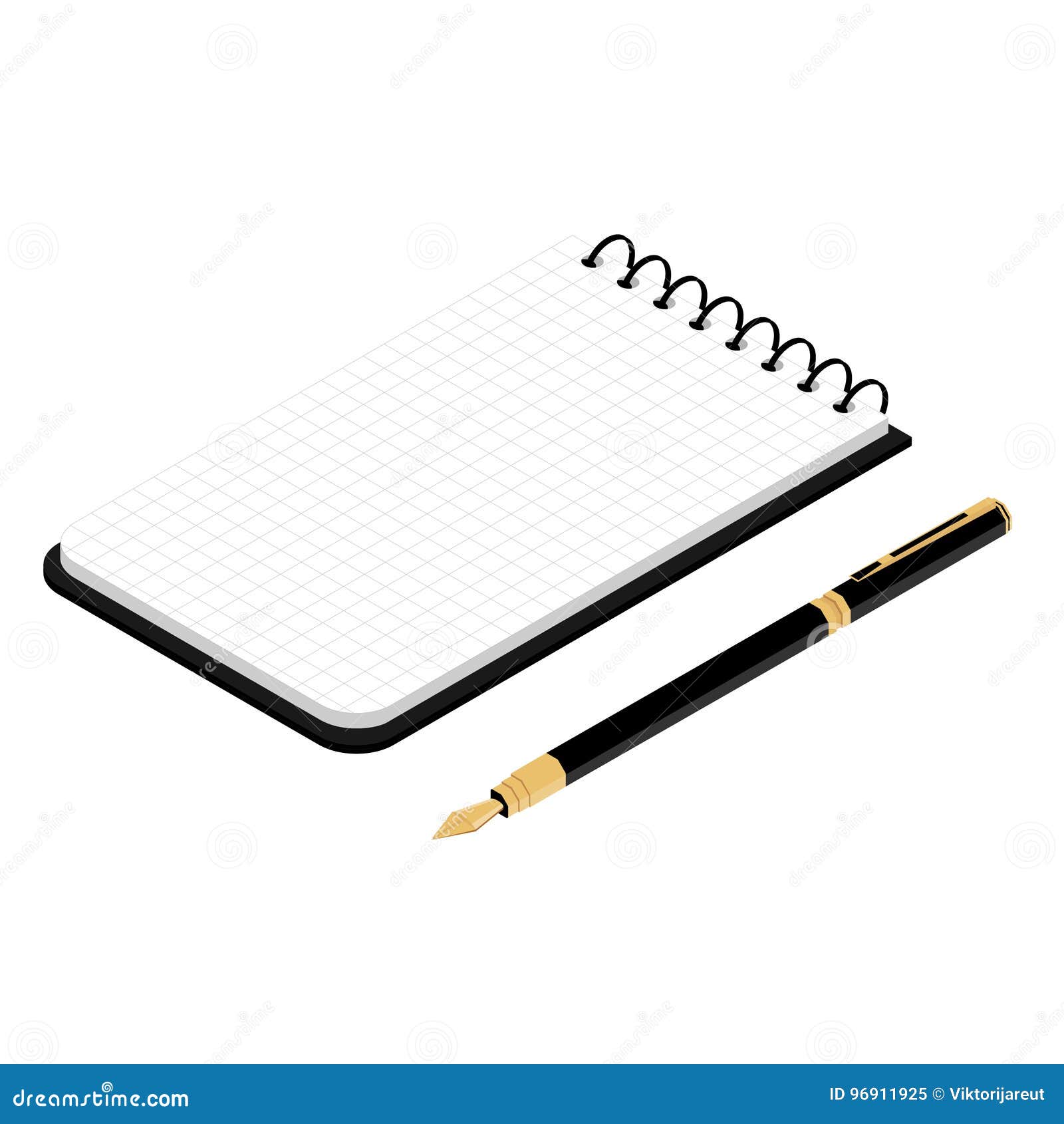 Libreta espiral stock de ilustración. Ilustración de bloque - 96911925