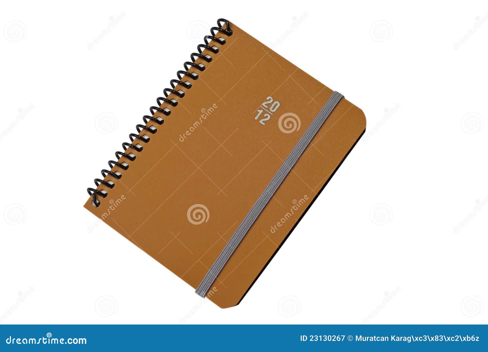 Libreta espiral cerrada imagen de archivo. Imagen de amarillo - 23130267