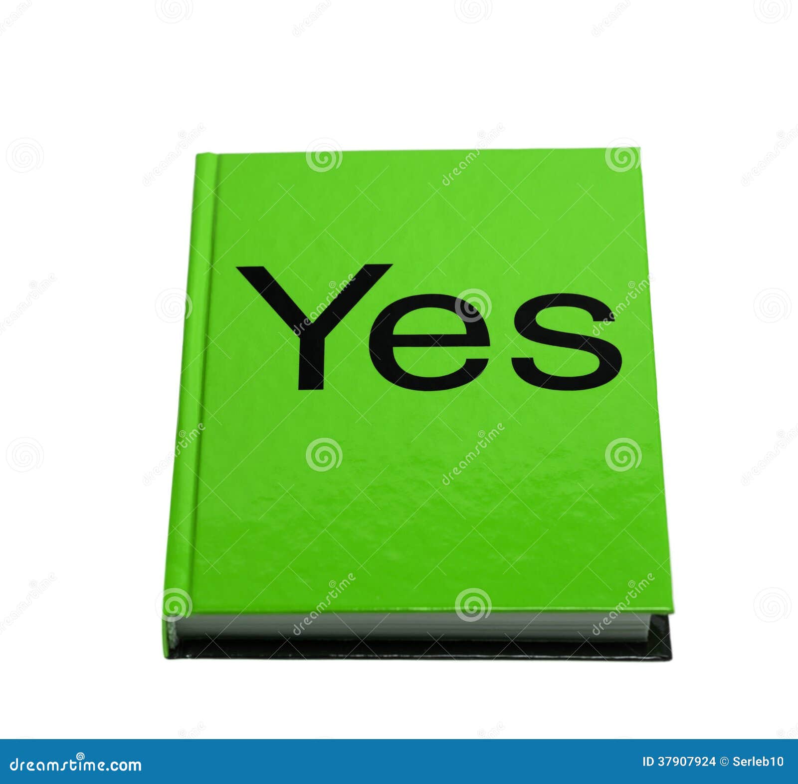 Libreta Verde Cerrada Aislada En El Fondo Blanco Foto de archivo ...