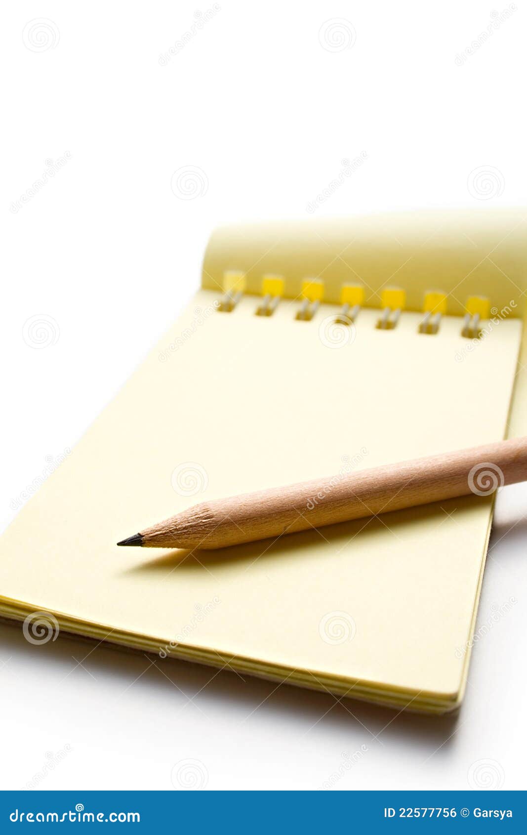 Libreta y lápiz foto de archivo. Imagen de nuevo, carta - 22577756