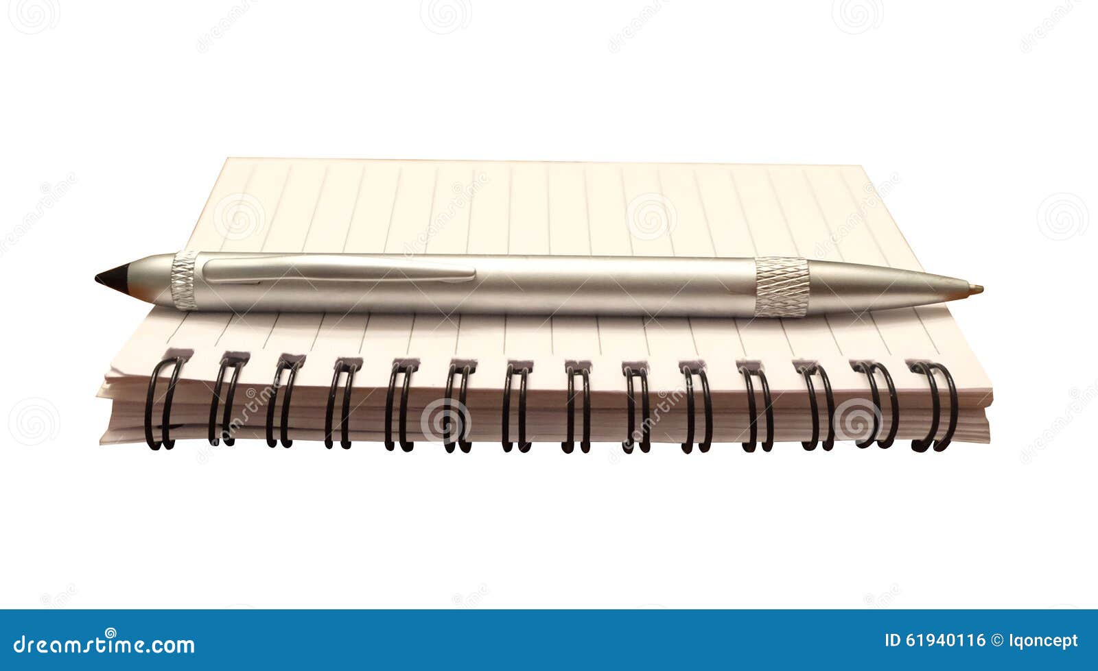 Libreta y pluma aisladas foto de archivo. Imagen de recordatorio - 61940116