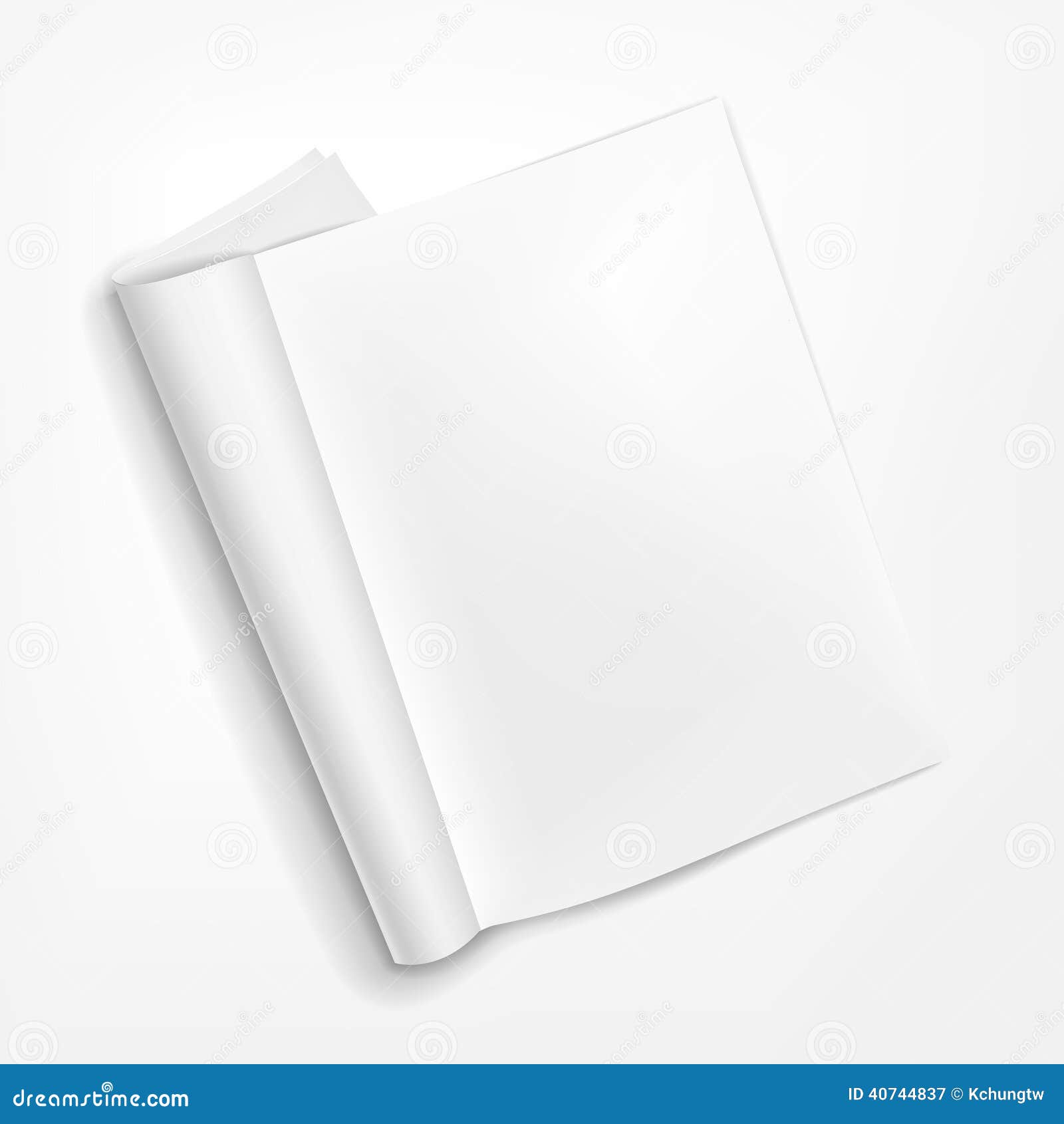 Libretto Aperto Su Fondo Bianco Illustrazione Vettoriale ...