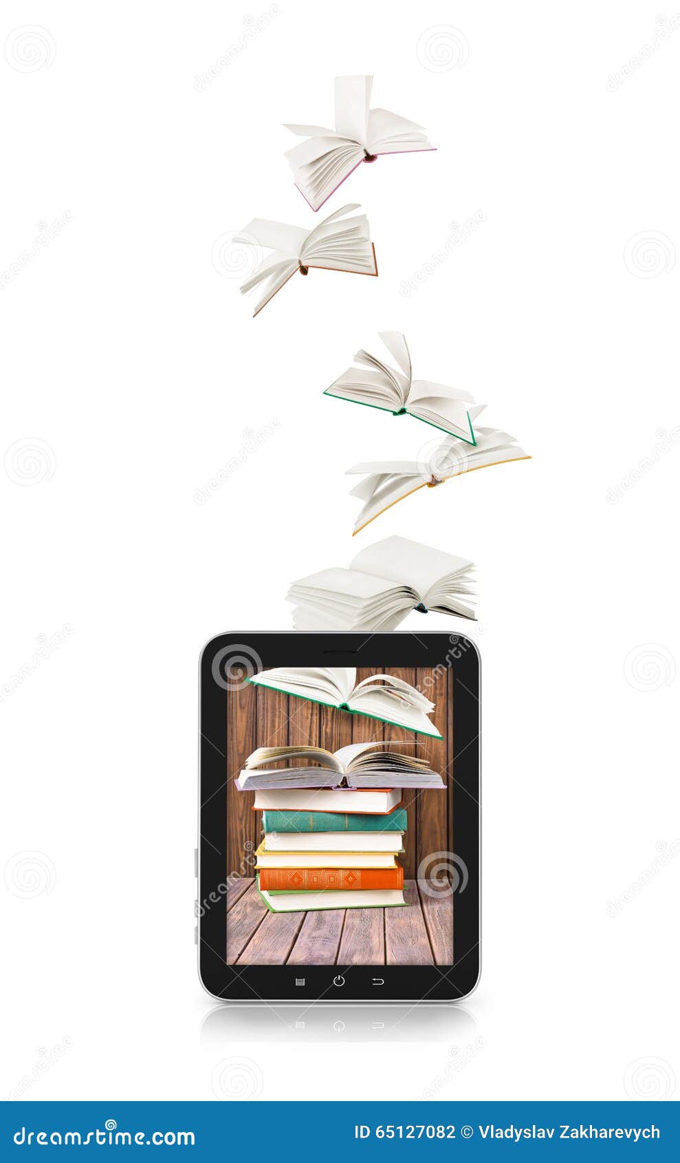 Libri Che Volano in Un Ridurre in Pani Illustrazione di Stock ...