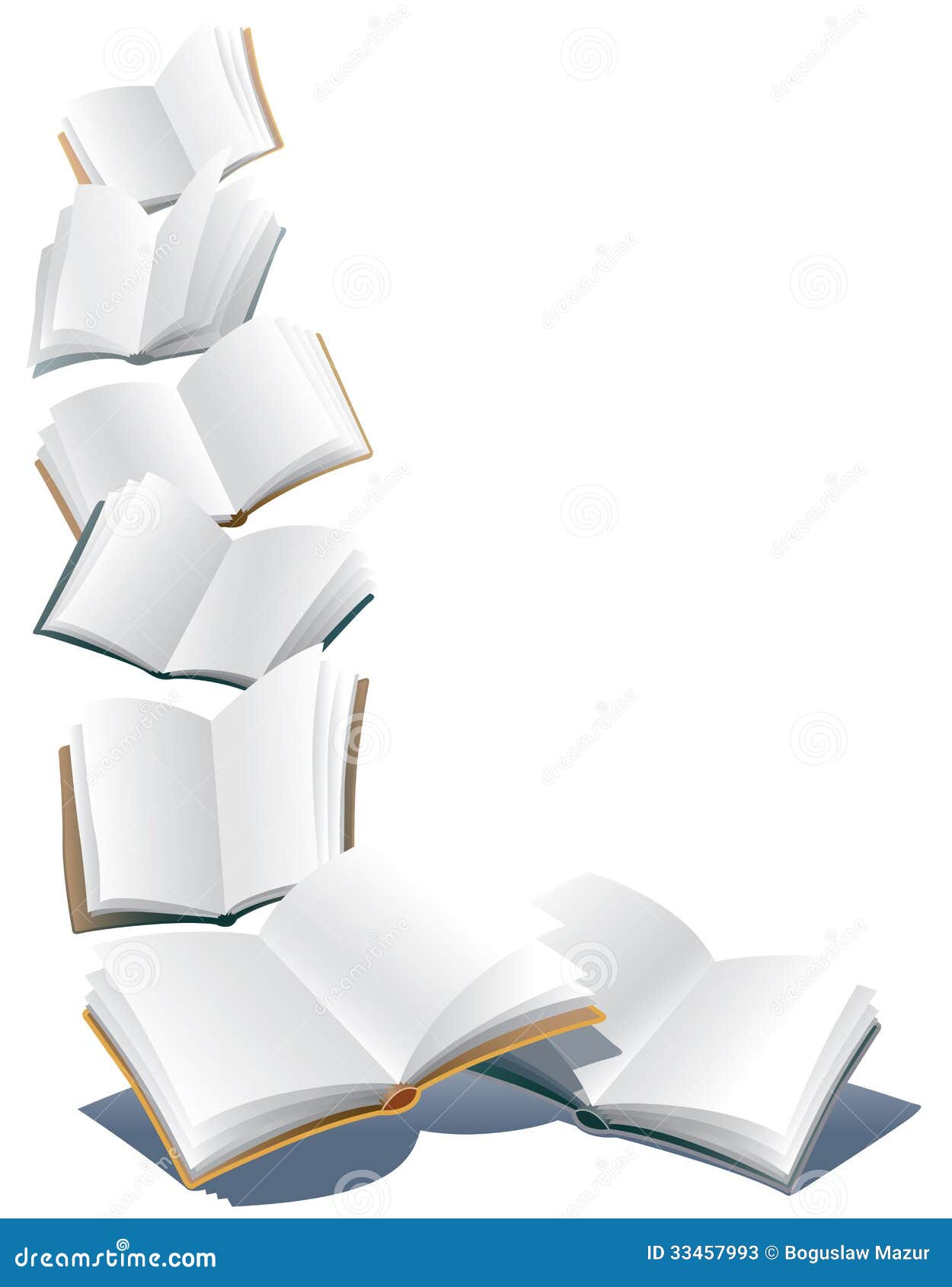 Libri di volo illustrazione vettoriale. Illustrazione di scomparto ...