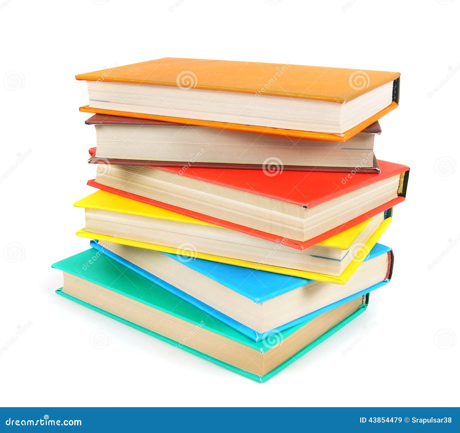 Libri Multi-coloured Su Fondo Bianco Immagine Stock - Immagine di ...