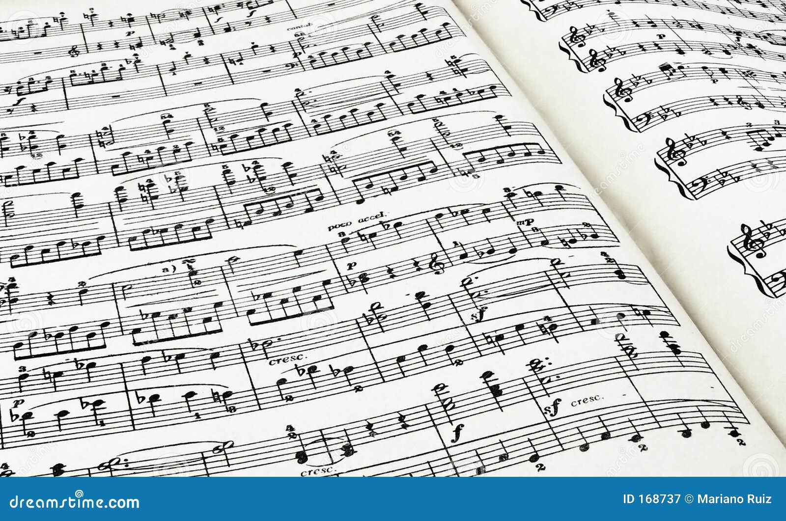 Libro 02 de Partiture imagen de archivo. Imagen de concierto - 168737