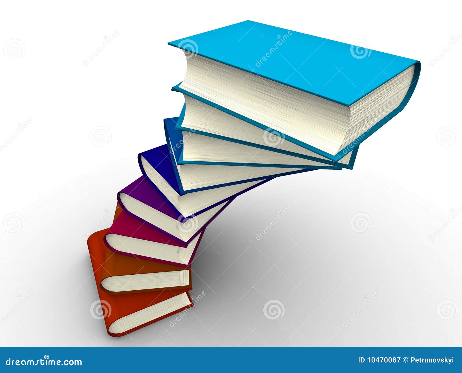 Libro 3D stock de ilustración. Ilustración de tradicional - 10470087