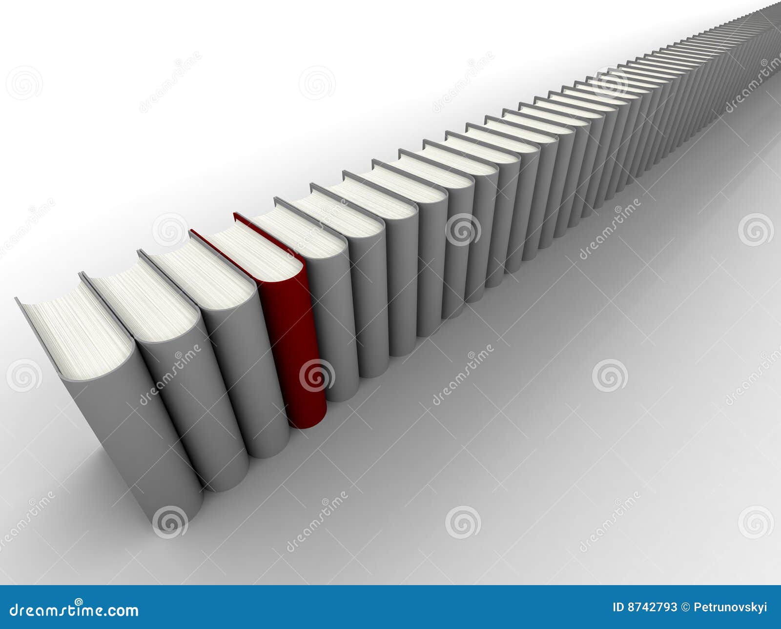 Libro 3D stock de ilustración. Ilustración de literario - 8742793