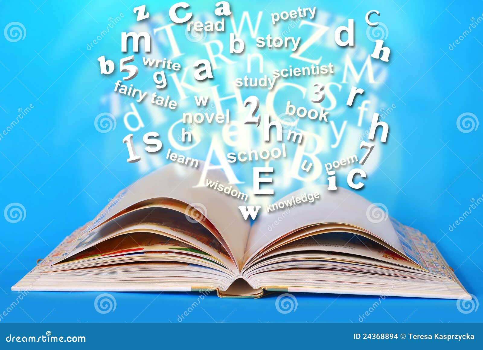 Libro Abierto De La Sabiduría Foto de archivo - Imagen de ...