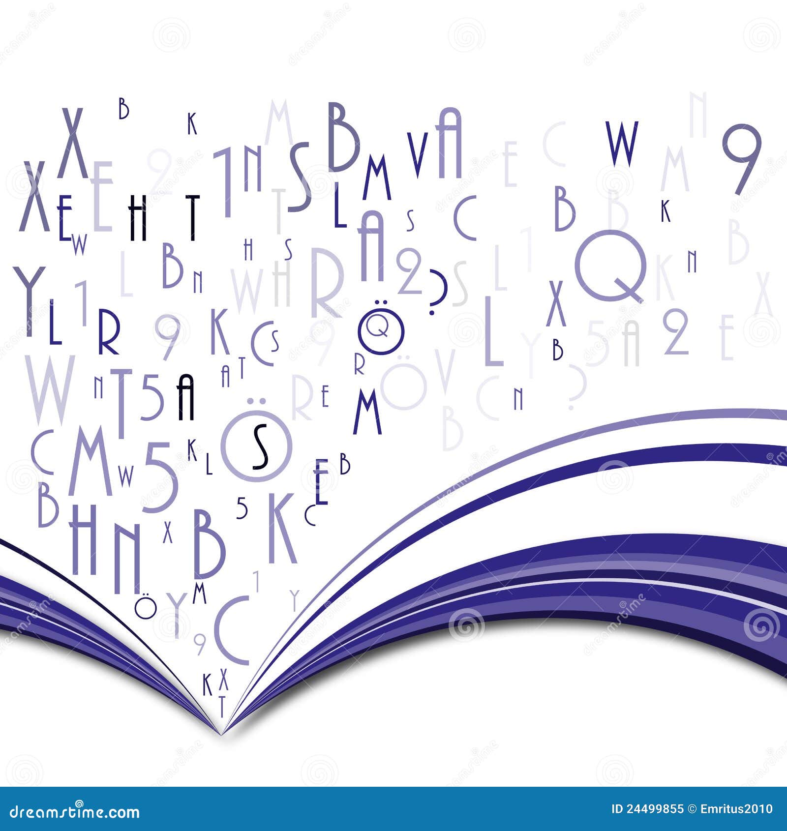 Libro abstracto ilustración del vector. Ilustración de libro - 24499855