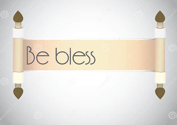 Libro Antiguo, Rollo Del Libro Con El Texto Ilustración del Vector ...