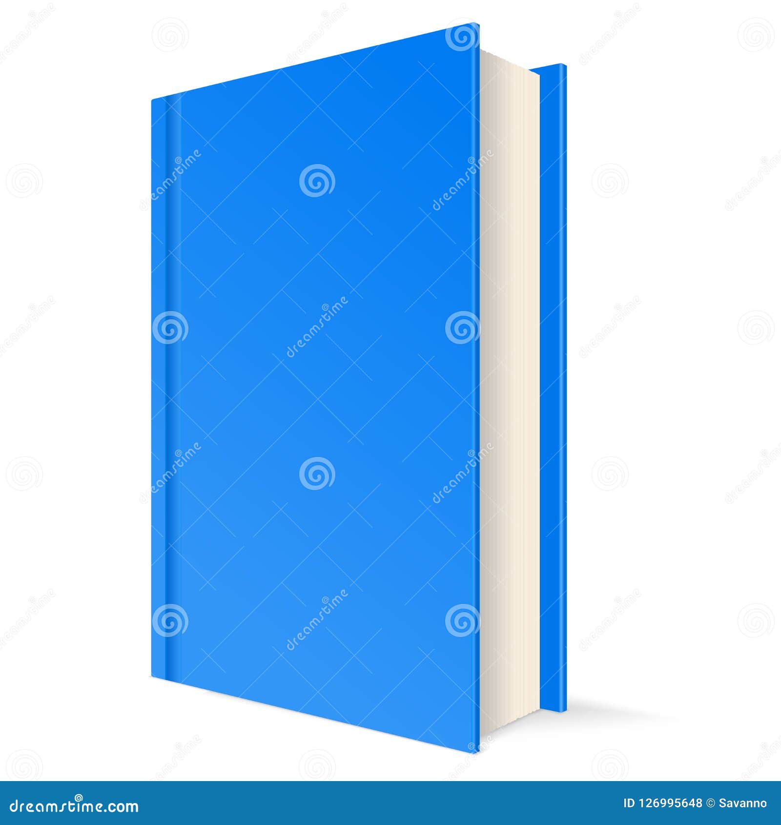 Libro azul ilustración del vector. Ilustración de objeto - 126995648