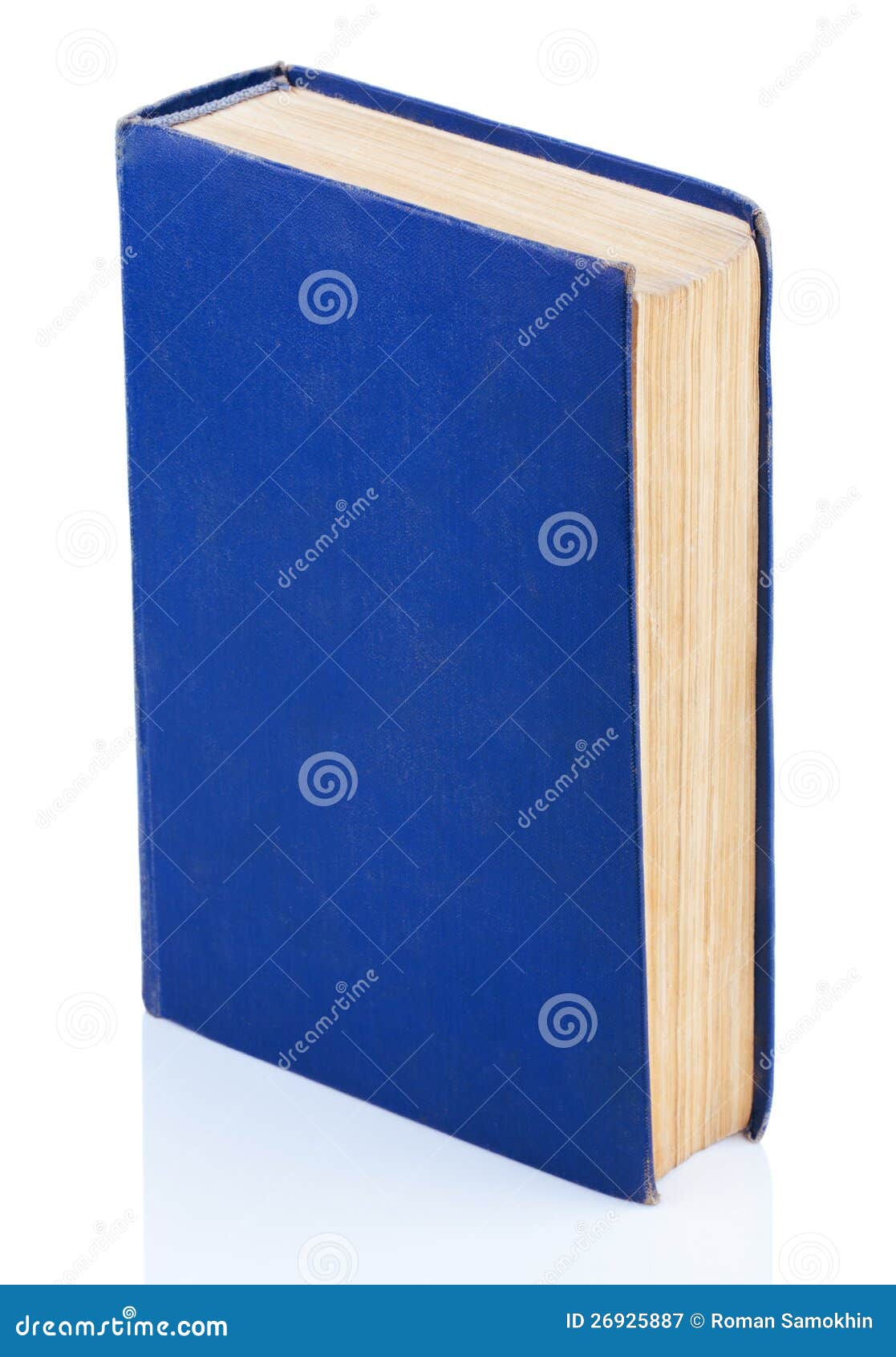 Libro azul viejo cerrado imagen de archivo. Imagen de blanco - 26925887