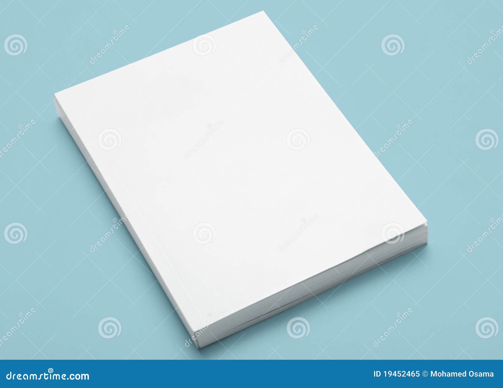 Libro bianco in bianco immagine stock. Immagine di manuale - 19452465