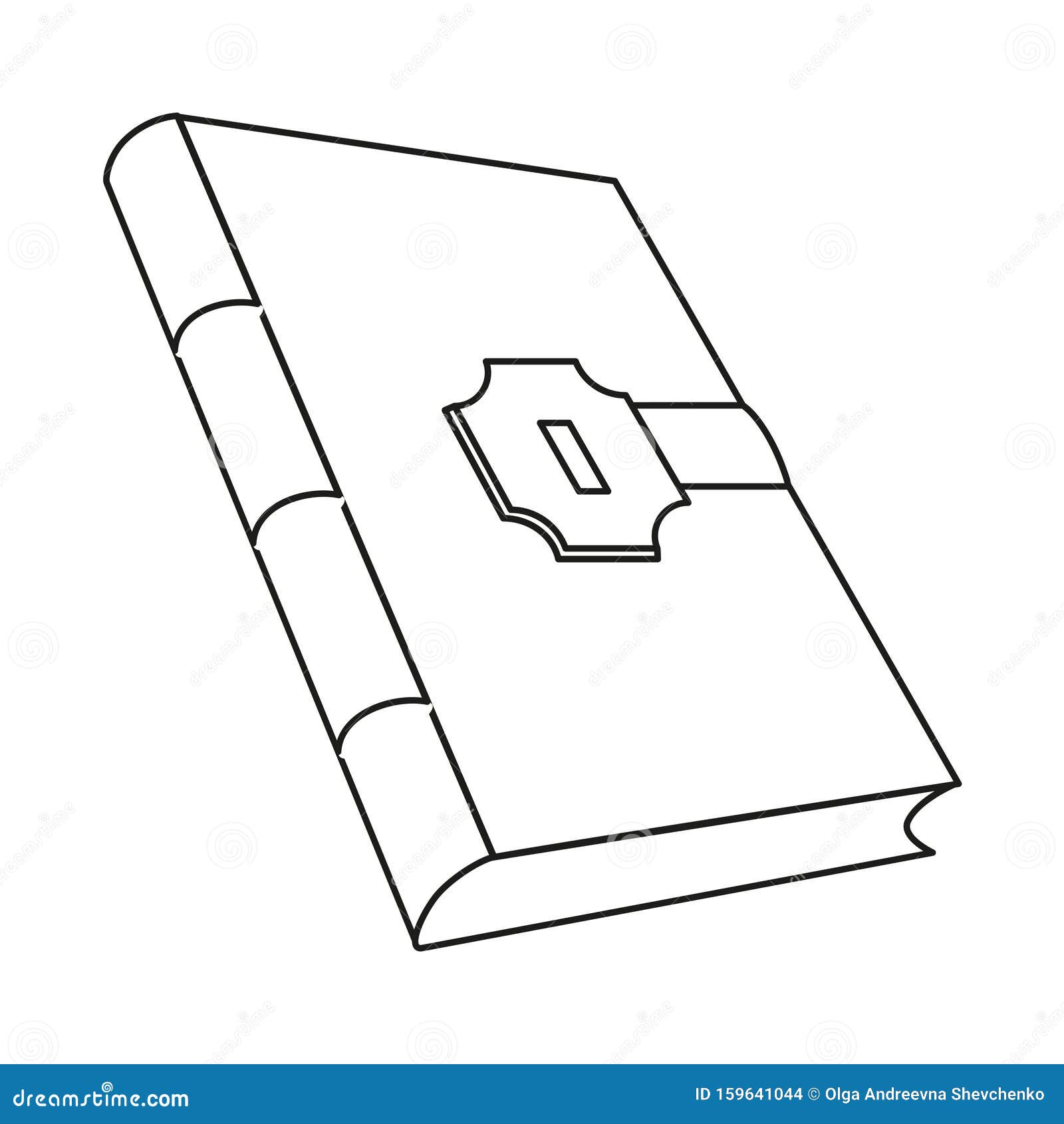 Libro Bianco E Nero Di Linea Illustrazione Vettoriale - Illustrazione ... Libro Bianco E Nero Di Linea Illustrazione Vettoriale - Illustrazione ...