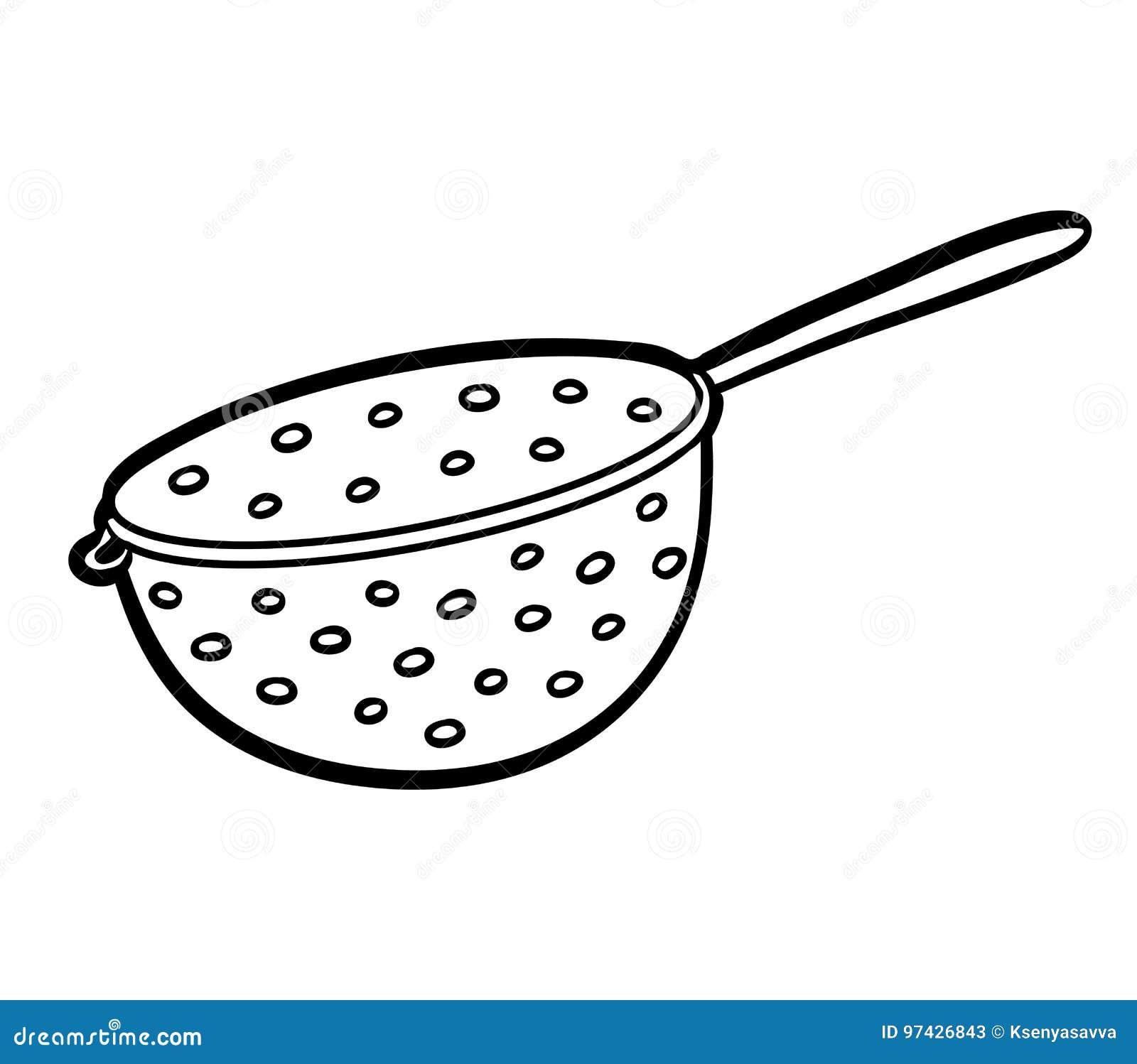 Libro de colorear, colador ilustración del vector. Ilustración de ...