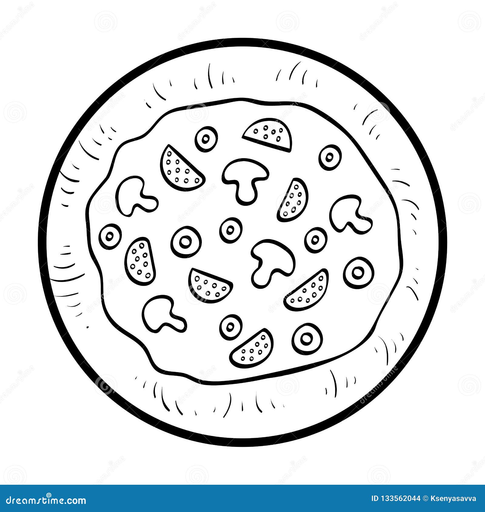Dibujo De Pizza De Pepperoni Para Colorear Gratis | Hot Sex Picture Dibujo De Pizza De Pepperoni Para Colorear Gratis | Hot Sex Picture