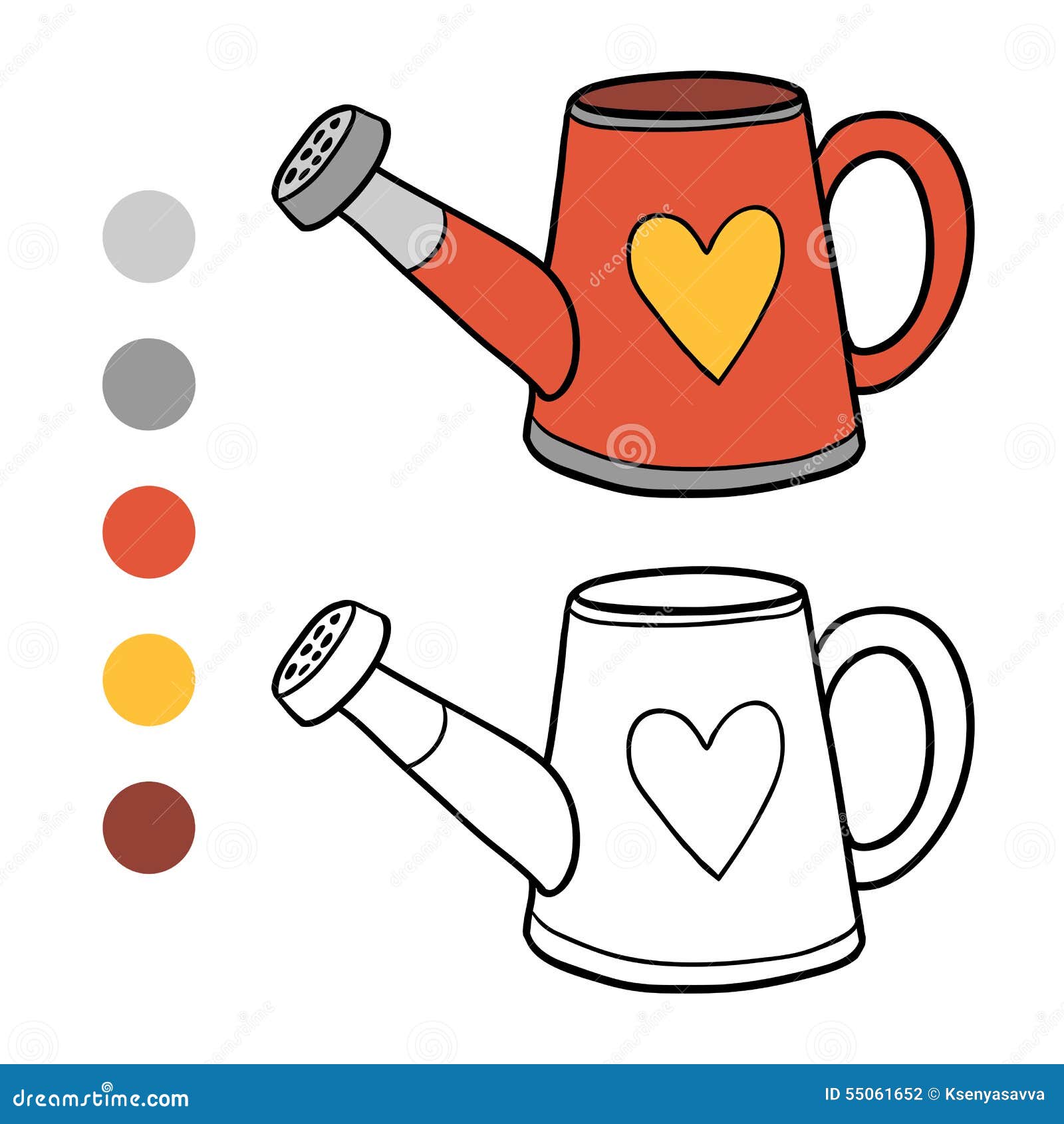 Libro De Colorear (regadera) Ilustración del Vector - Ilustración de ...