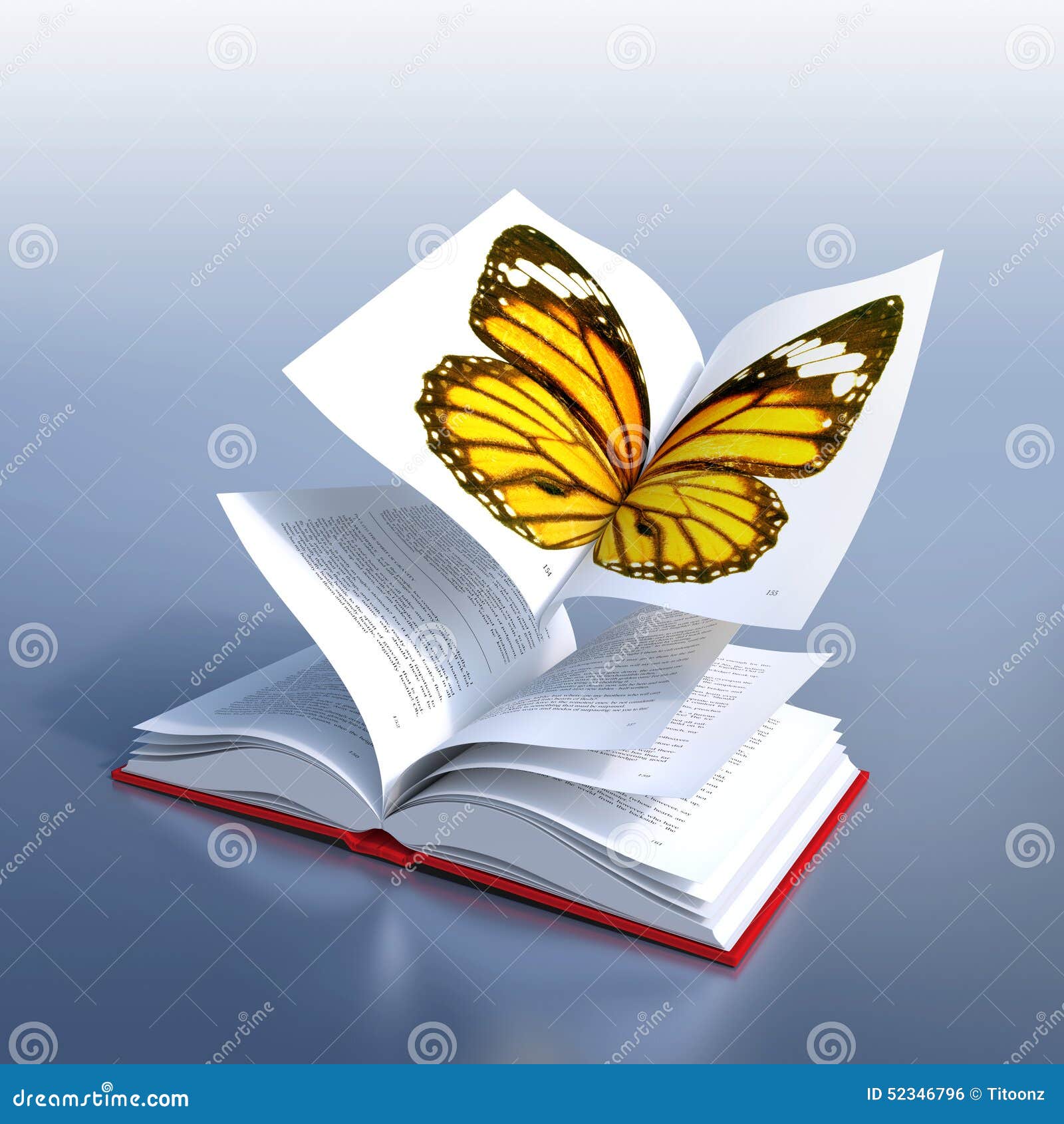 Libro de la mariposa stock de ilustración. Ilustración de aprendizaje ...