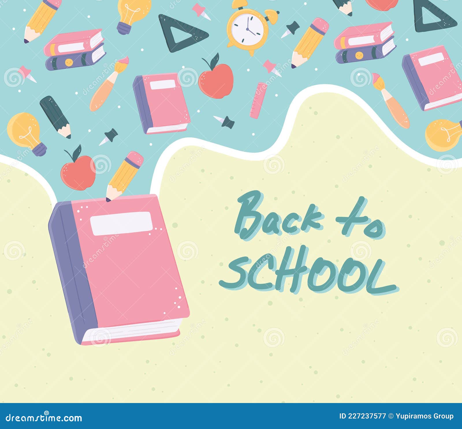Libro De Regreso A La Escuela Ilustración Del Vector Ilustración De