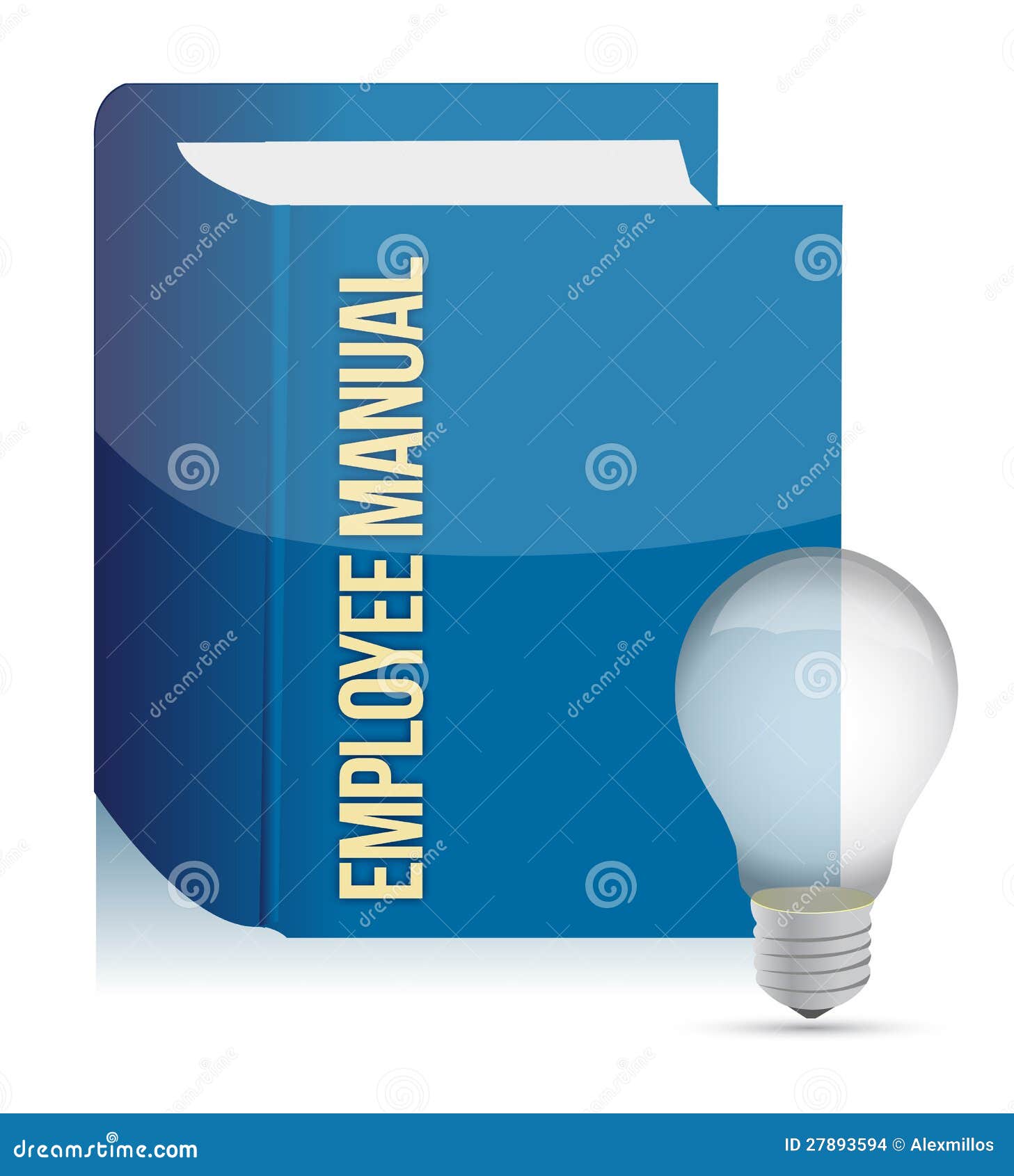 Libro Del Manual Del Empleado Stock de ilustración - Ilustración de ...
