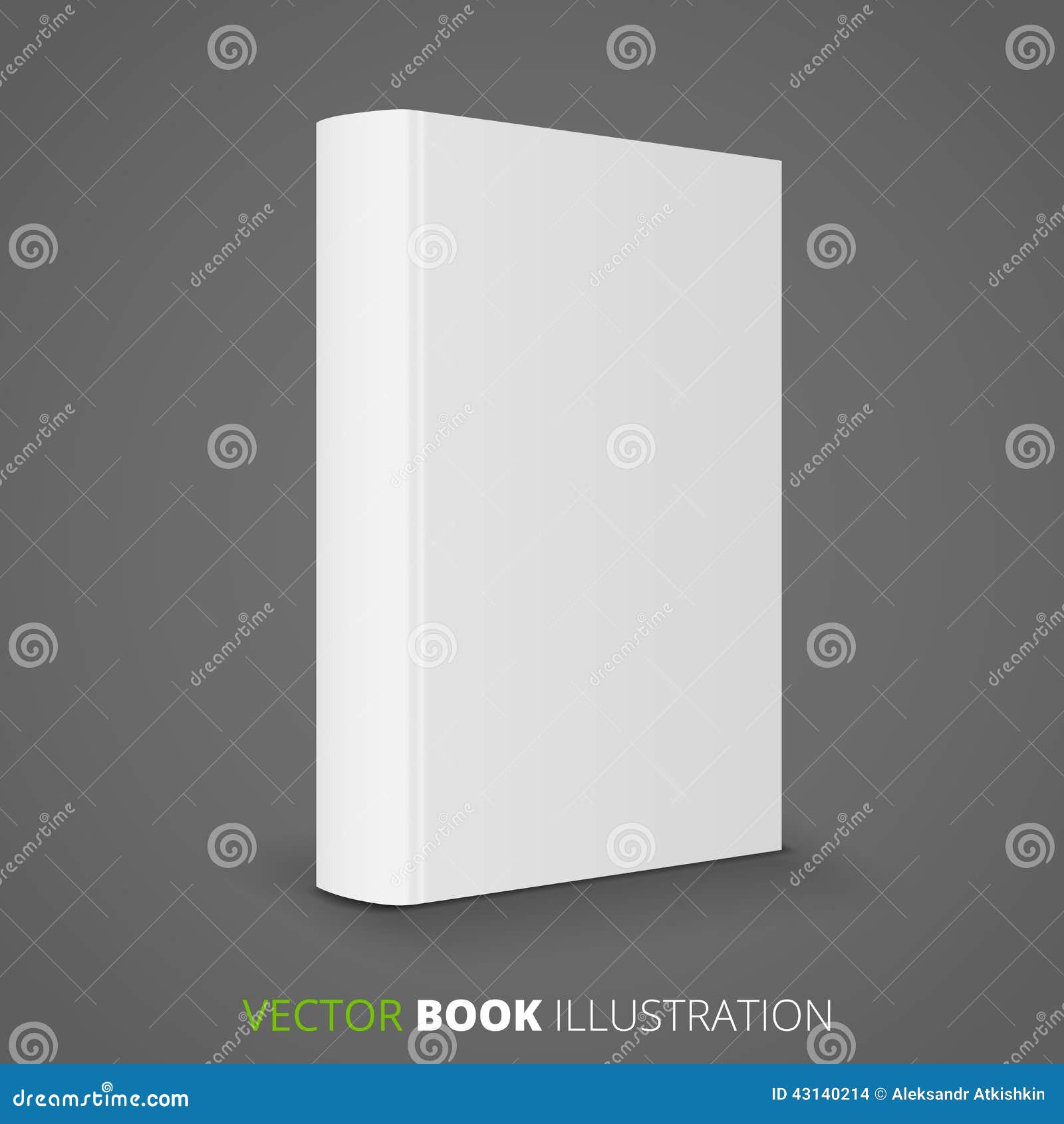 Libro en blanco ilustración del vector. Ilustración de vector - 43140214