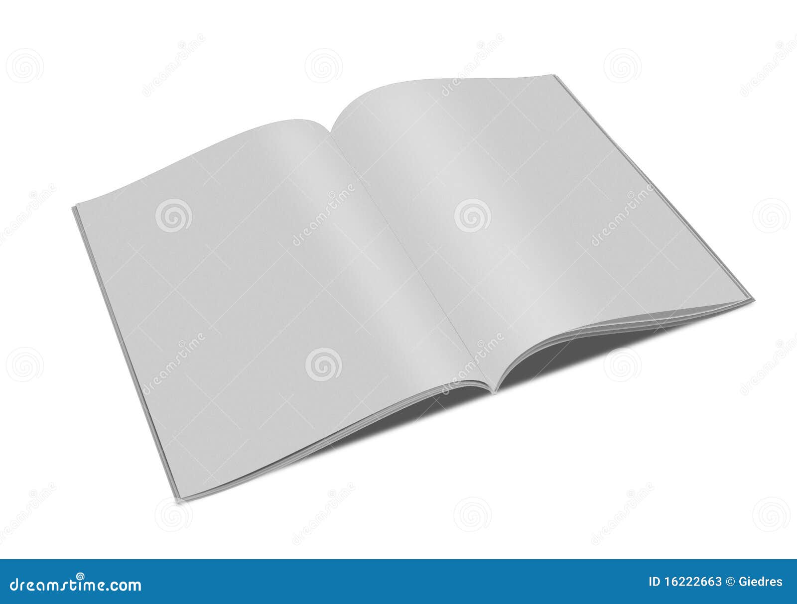 Libro en blanco abierto stock de ilustración. Ilustración de ...