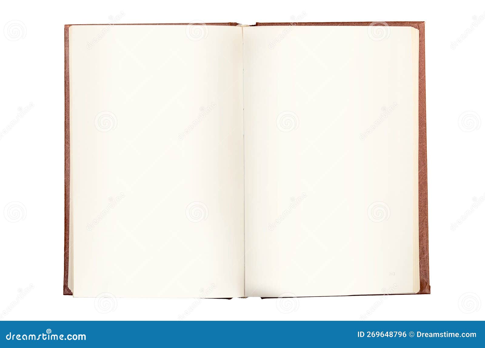 Libro En Blanco Abierto Aislado En Blanco Foto de archivo - Imagen de ...