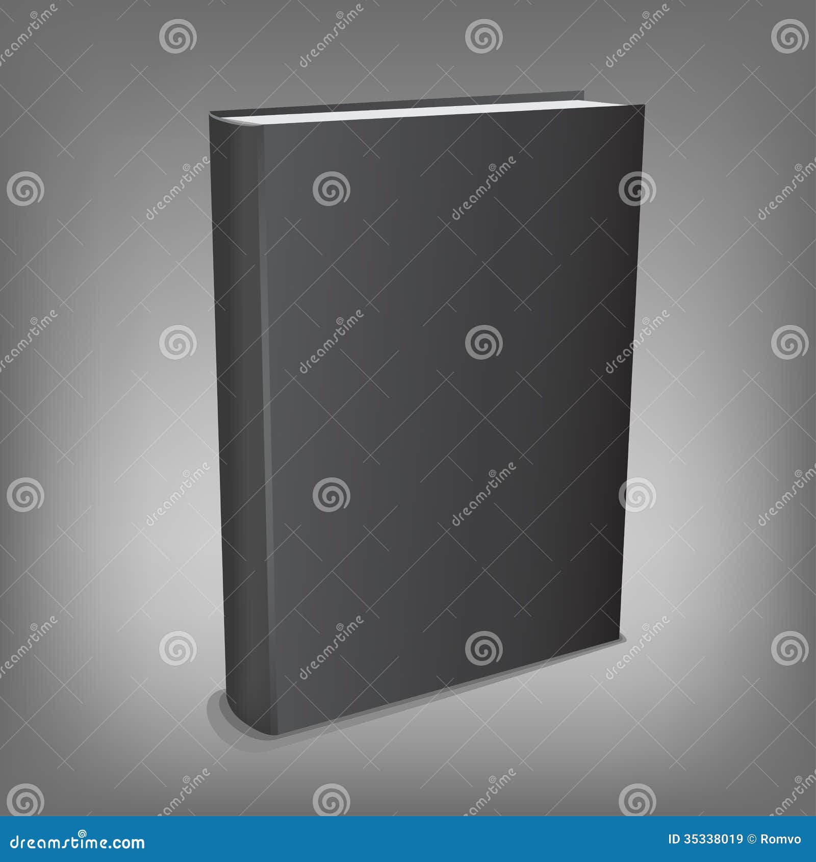 Libro negro ilustración del vector. Ilustración de objeto - 35338019