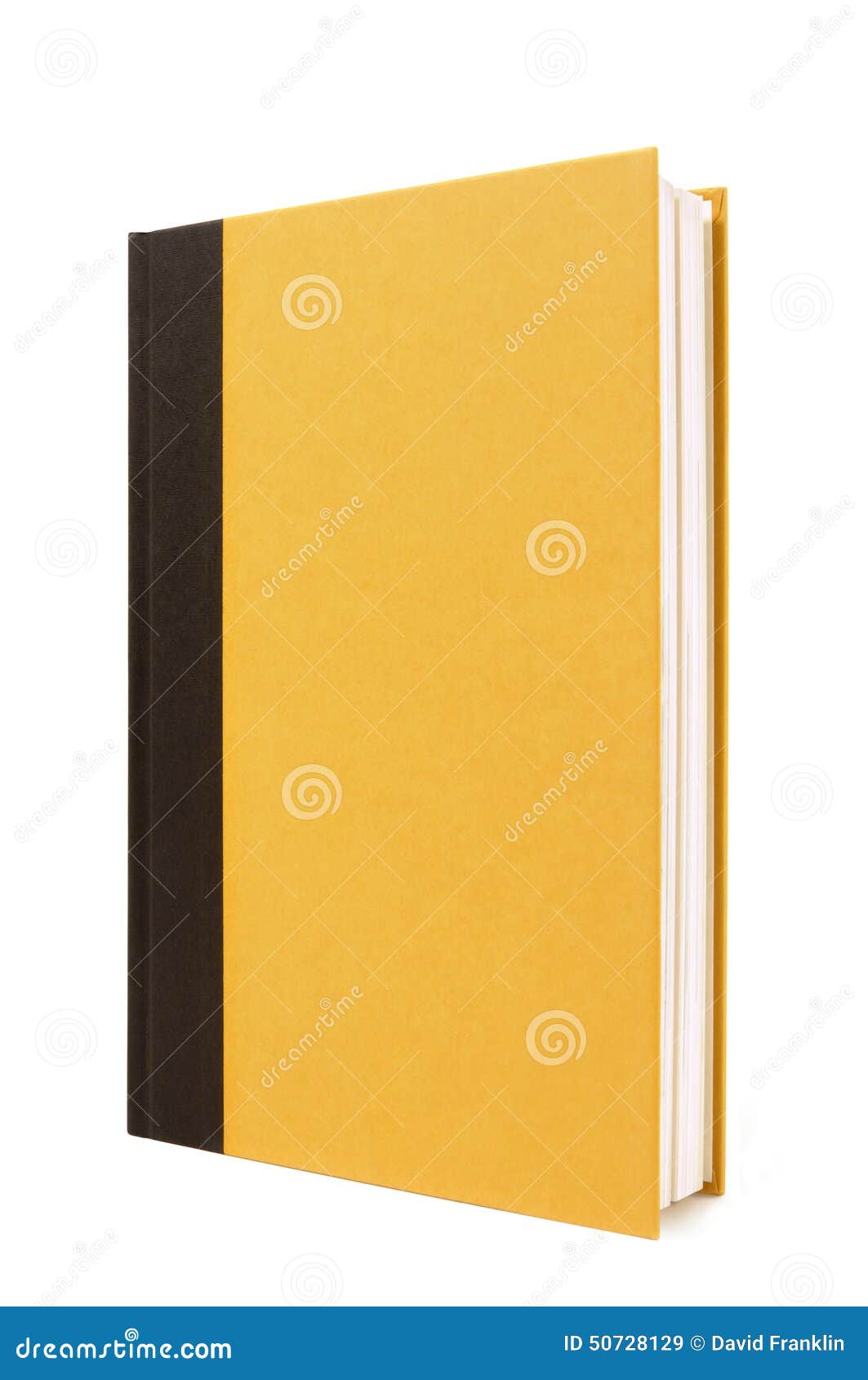 Libro Nero E Giallo Della Libro Con Copertina Rigida Immagine Stock ...