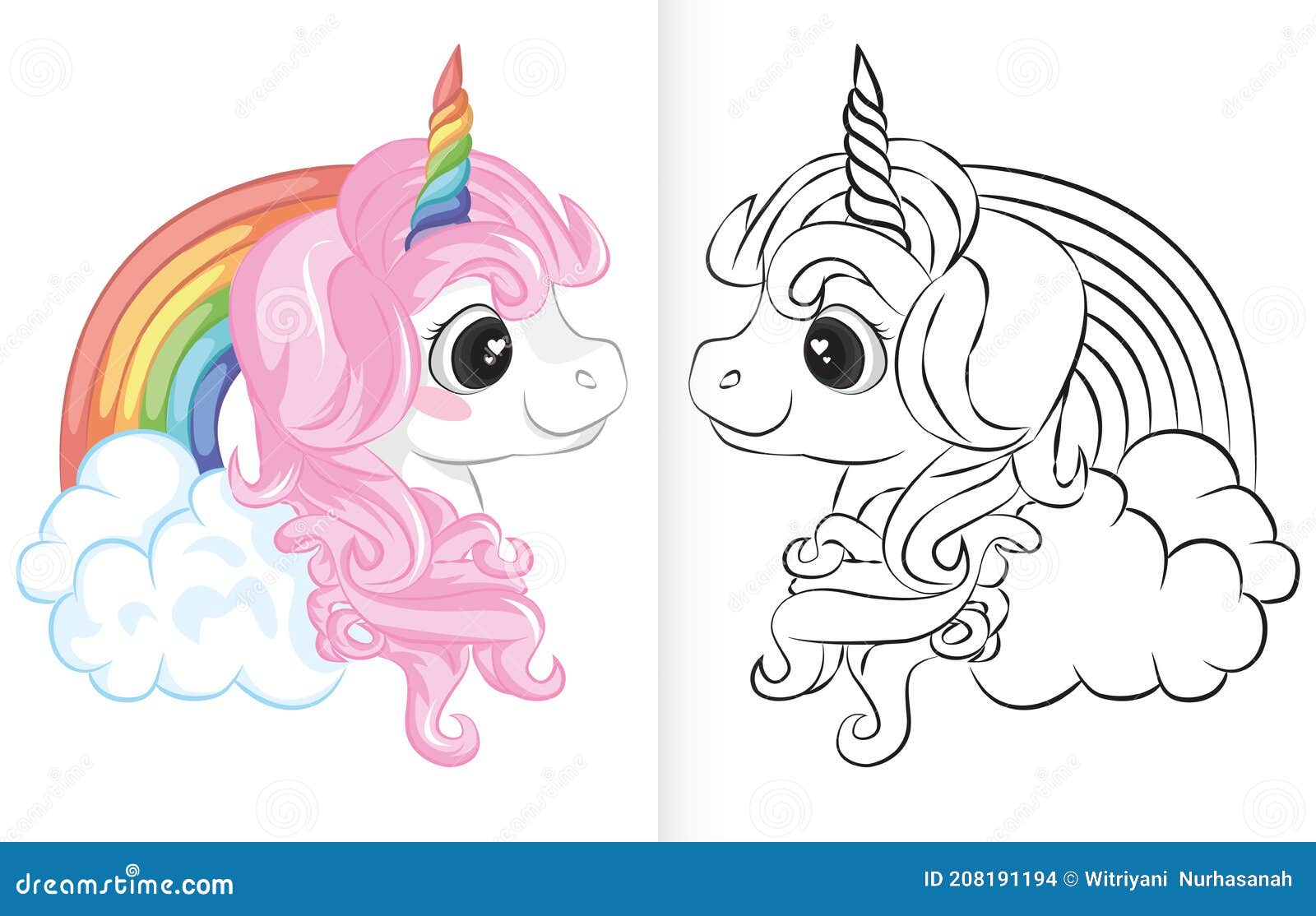 Dibujo Para Colorear De Unicornio Con Arcoiris Gran Venta Off 51