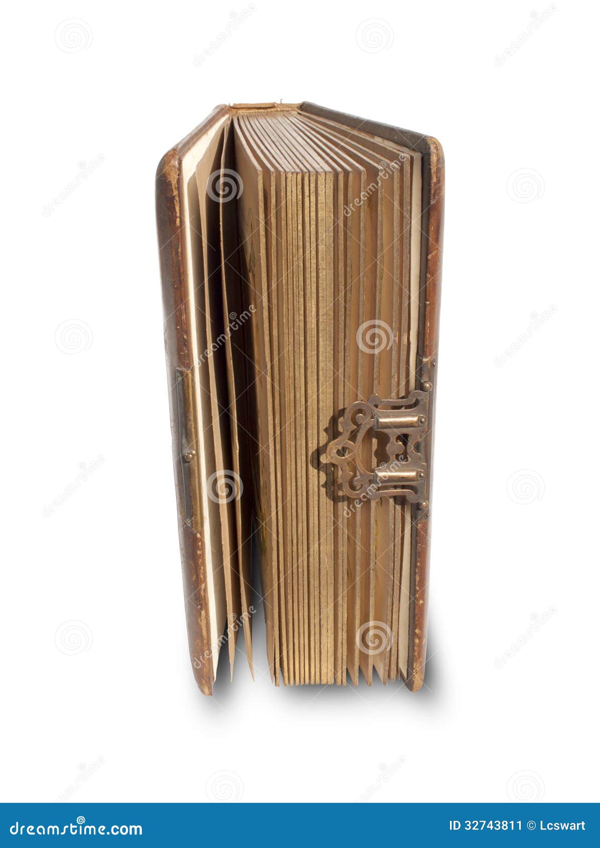 Libro Rilegato Di Cuoio Antico Immagine Stock - Immagine di libro ...