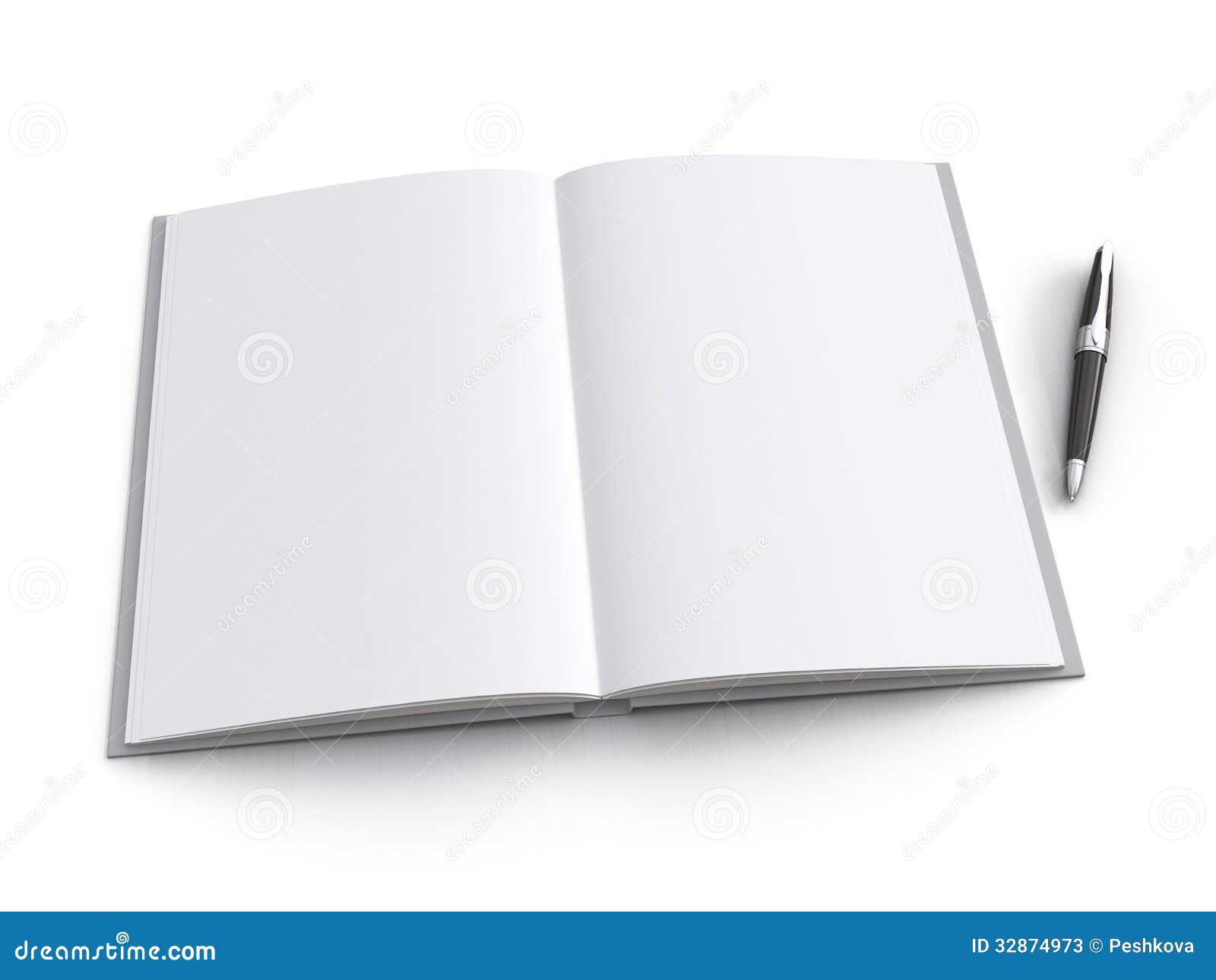 Libro vacío stock de ilustración. Ilustración de cuaderno - 32874973