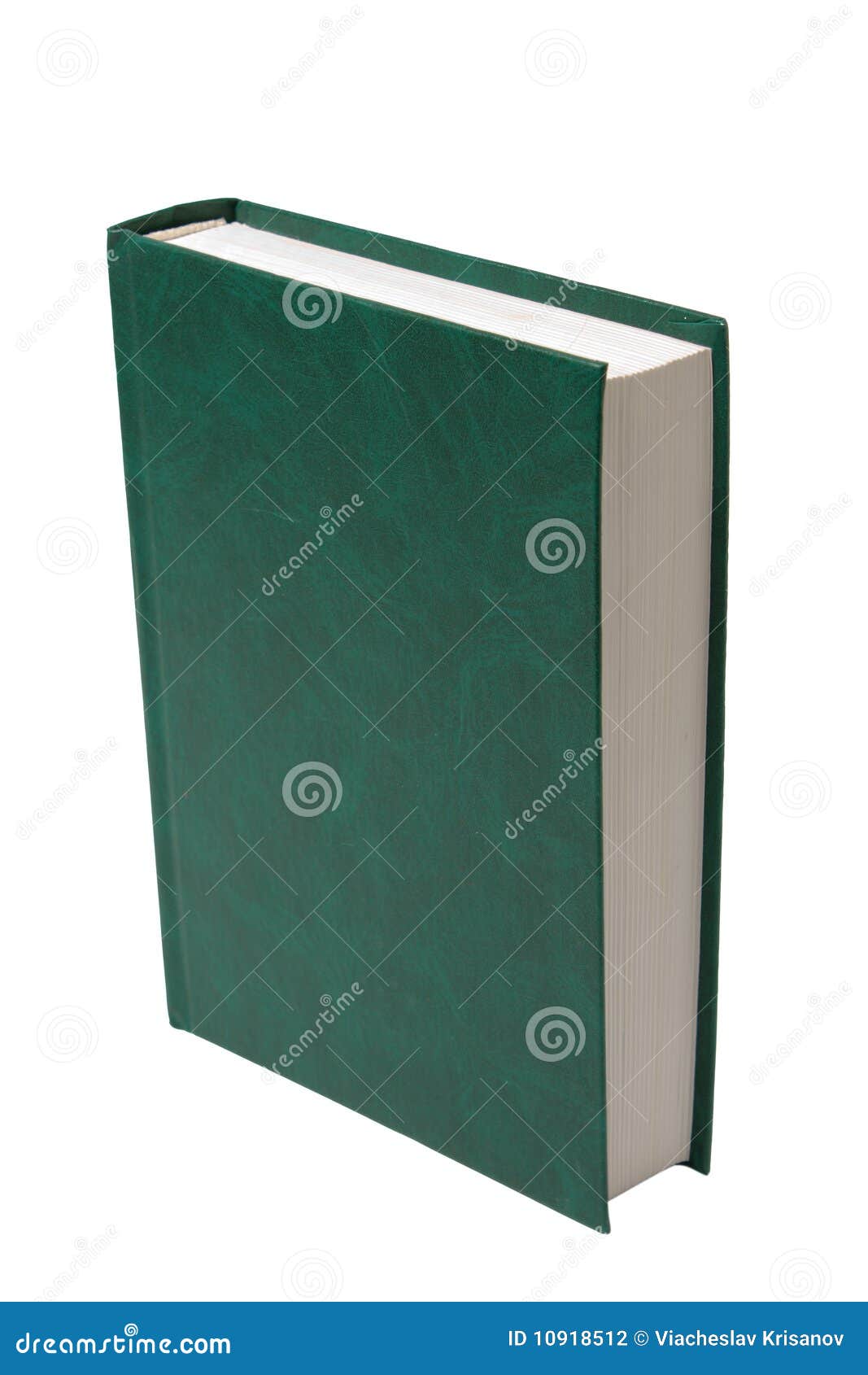 Libro verde en blanco foto de archivo. Imagen de cubierta - 10918512