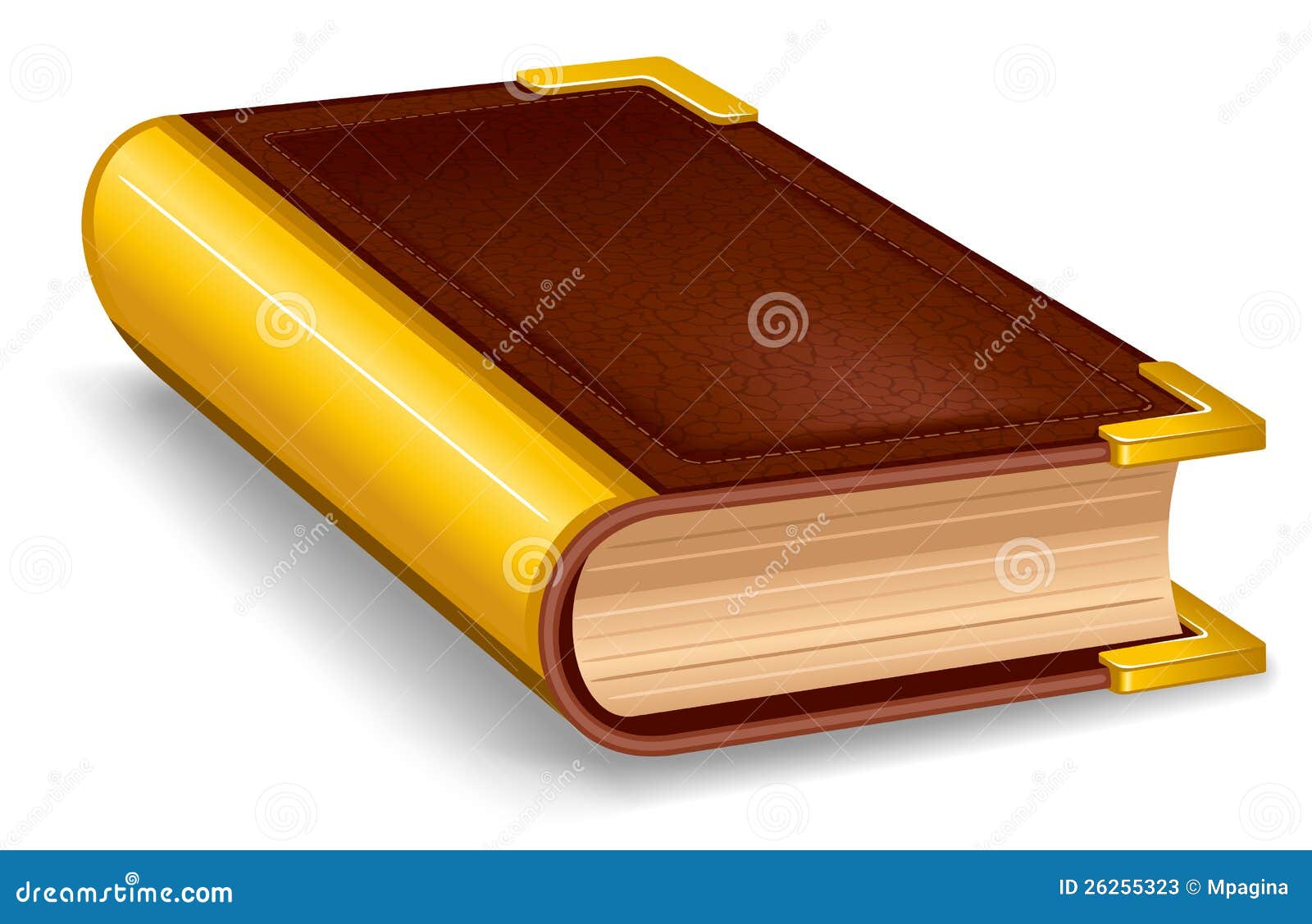 Libro viejo cerrado ilustración del vector. Ilustración de fondo - 26255323