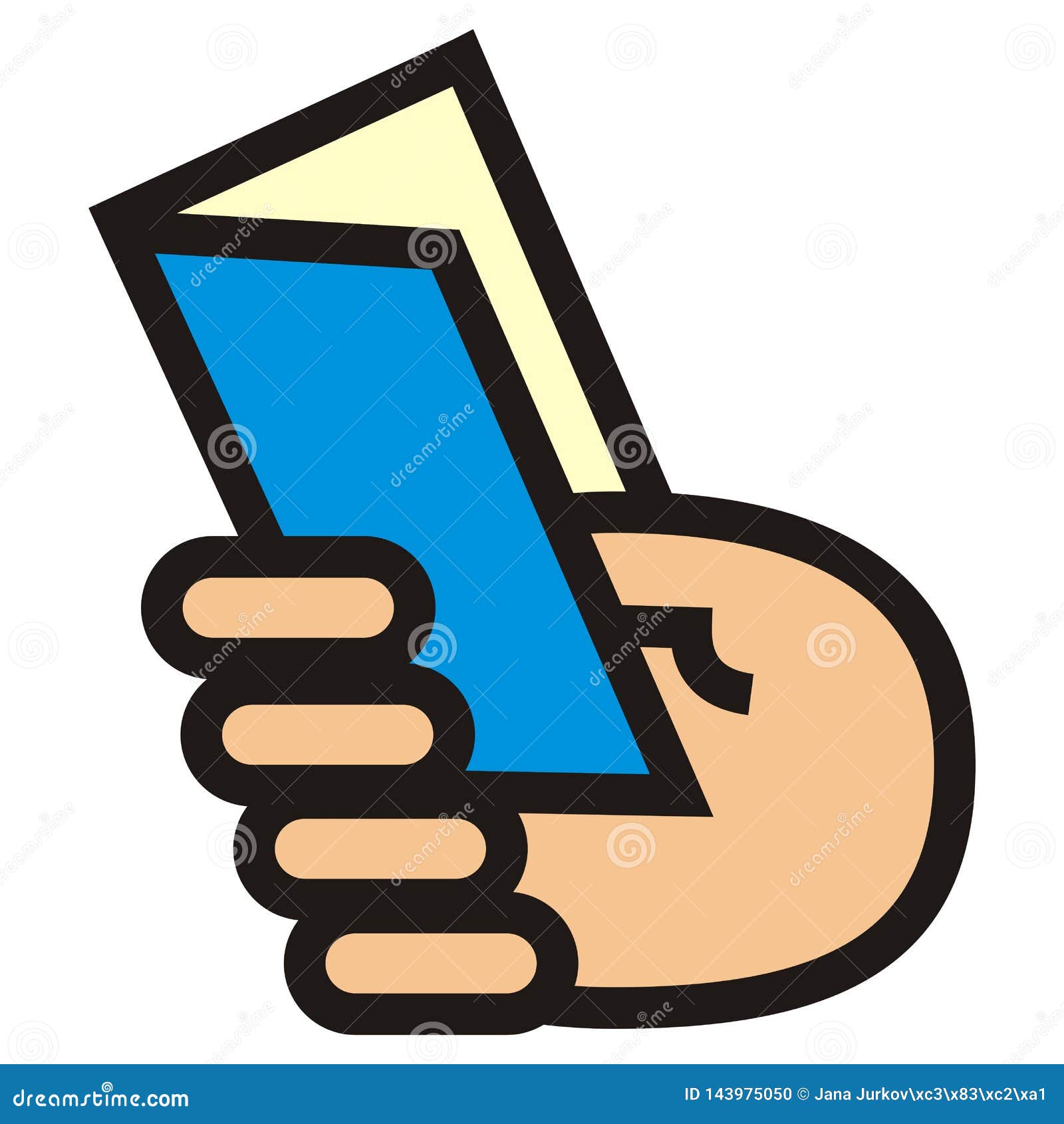 Libro Y Mano, Icono Coloreado Del Vector Ilustración del Vector ...