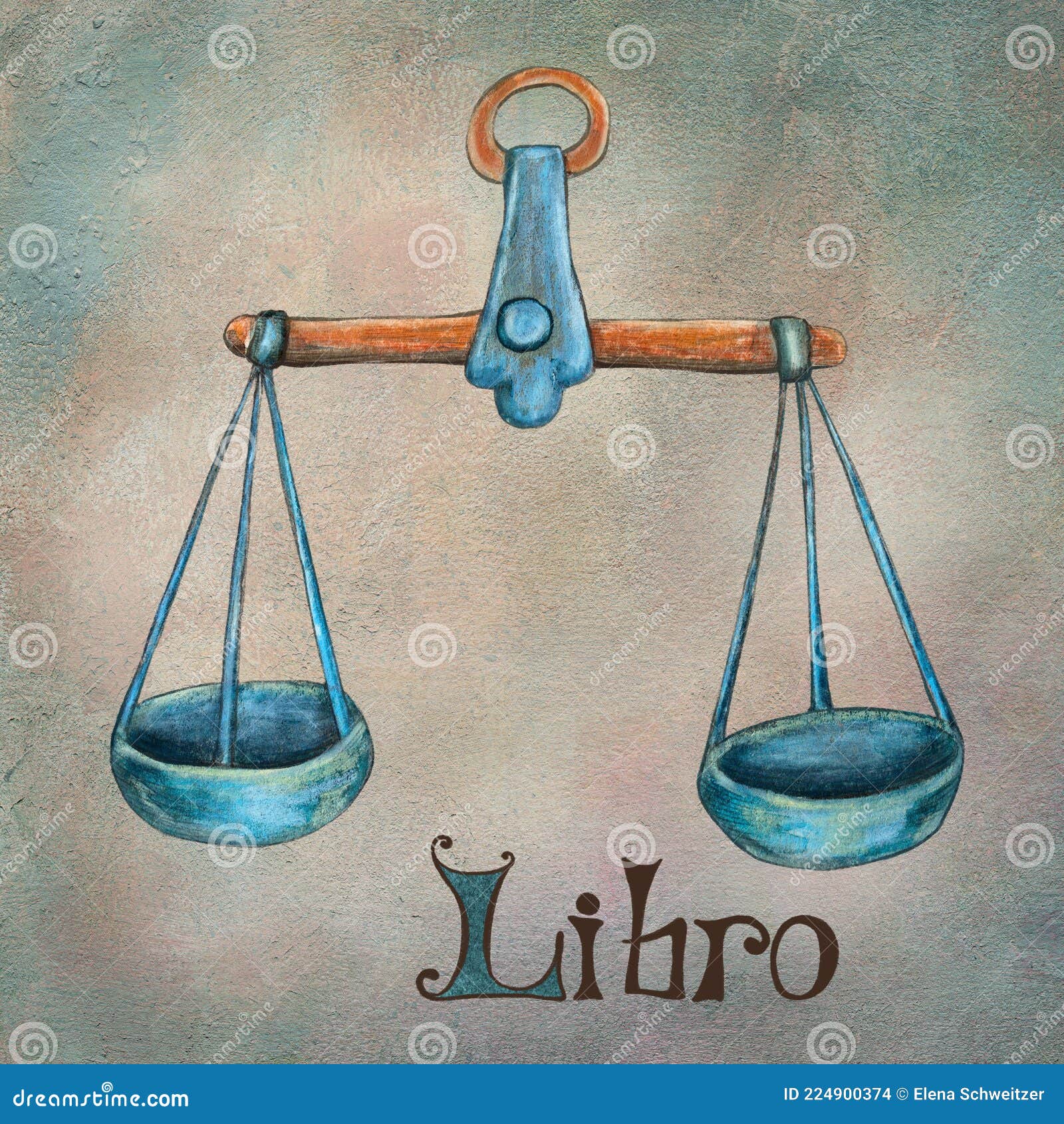 Libro Zodiac Sign stock illustration. Illustration of ancient - 224900374