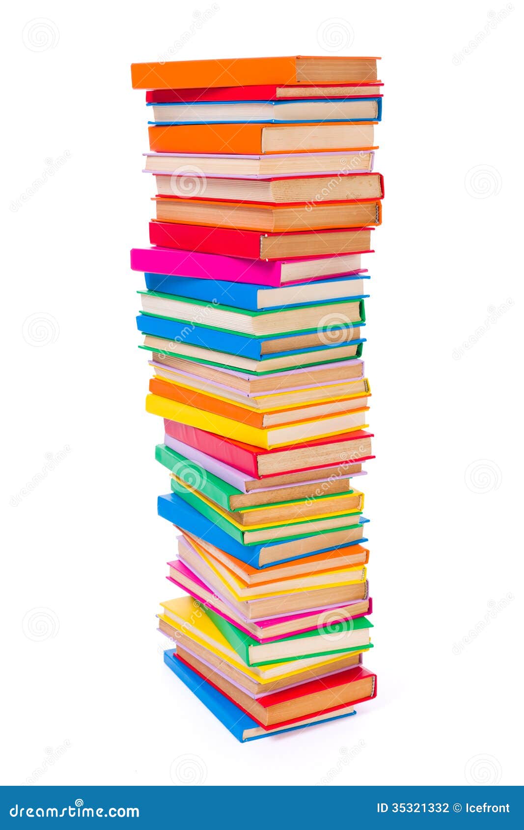 Libros Apilados Coloridos Fotografía de archivo - Imagen: 35321332