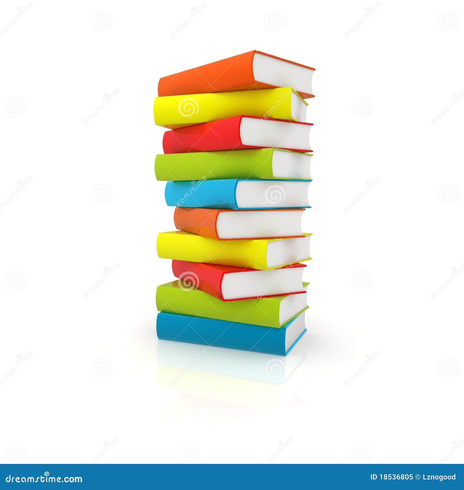 Libros coloreados stock de ilustración. Ilustración de estudiantes ...