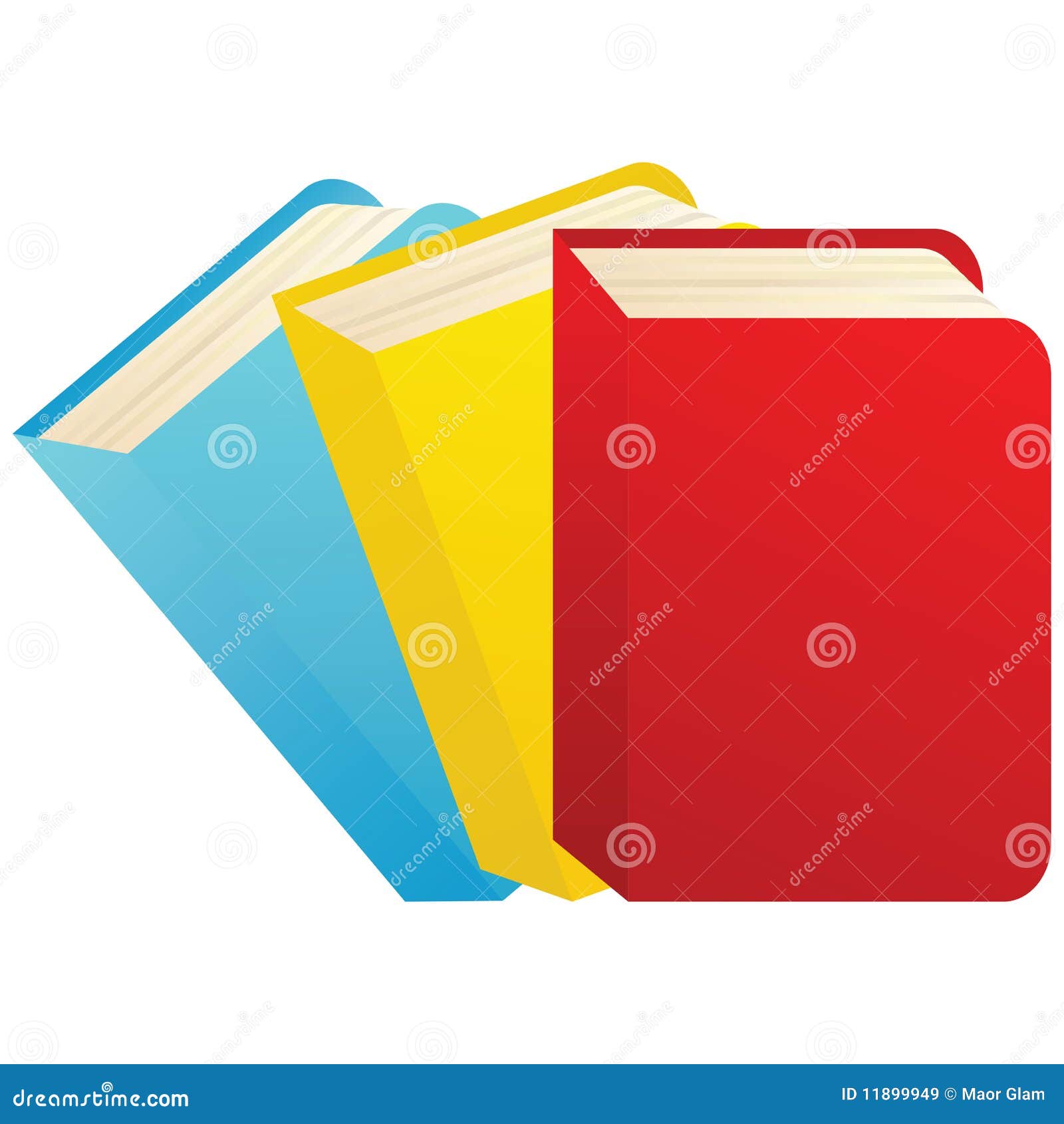 Libros coloridos ilustración del vector. Ilustración de verde - 11899949