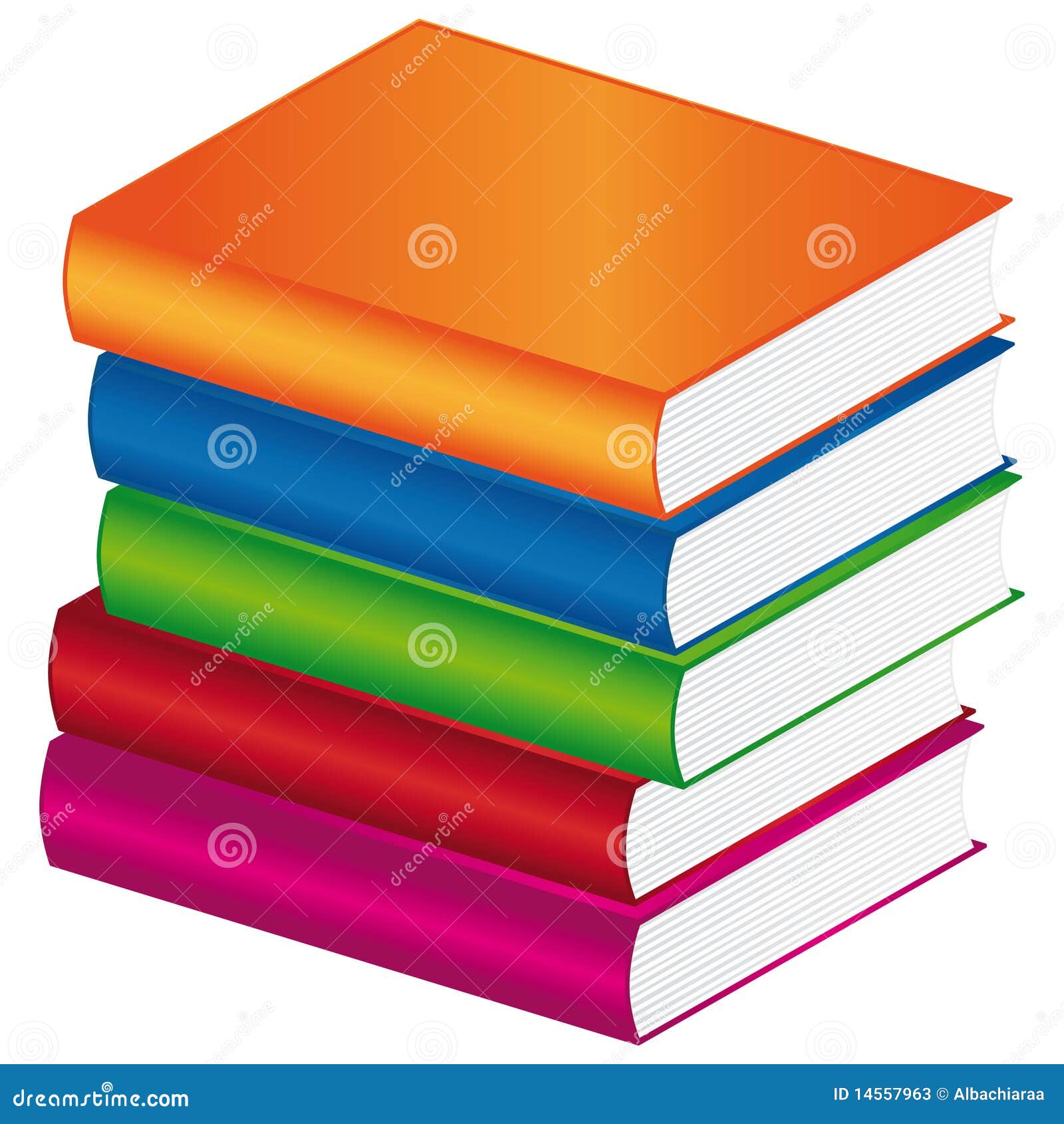 Libros coloridos ilustración del vector. Ilustración de consulta - 14557963