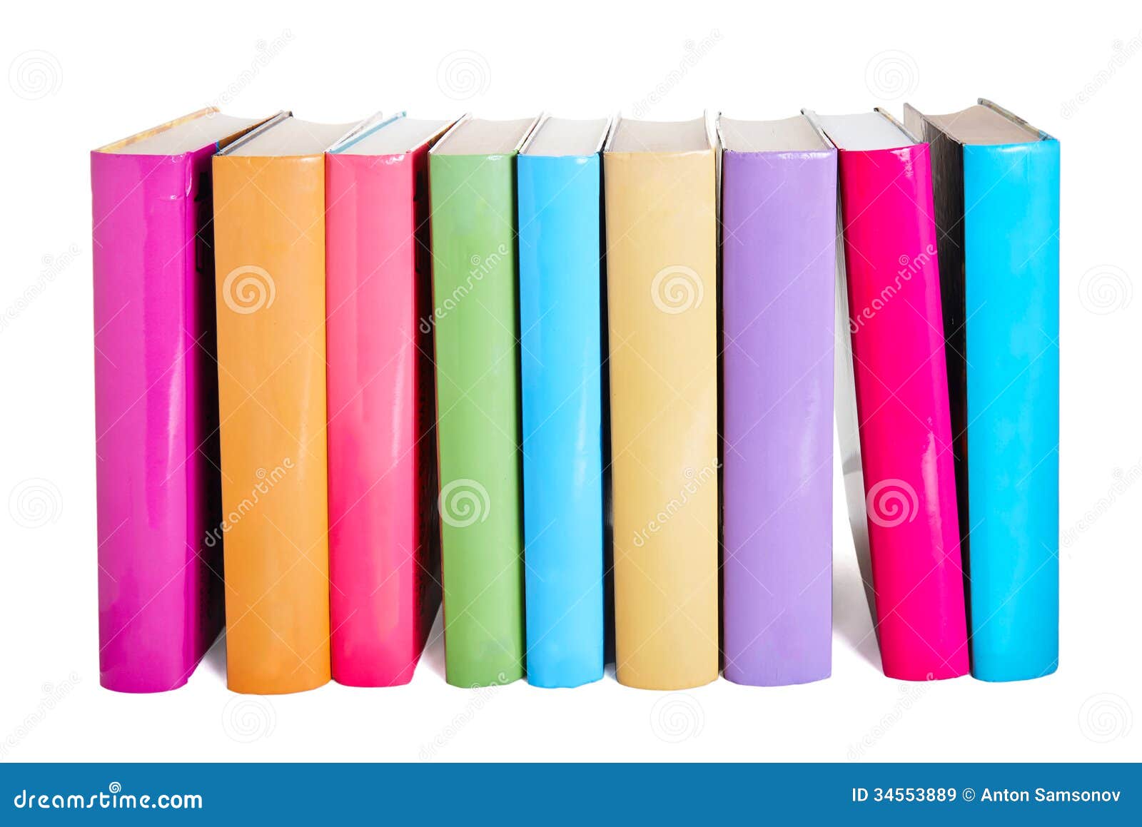 Libros coloridos imagen de archivo. Imagen de datos, objetos - 34553889