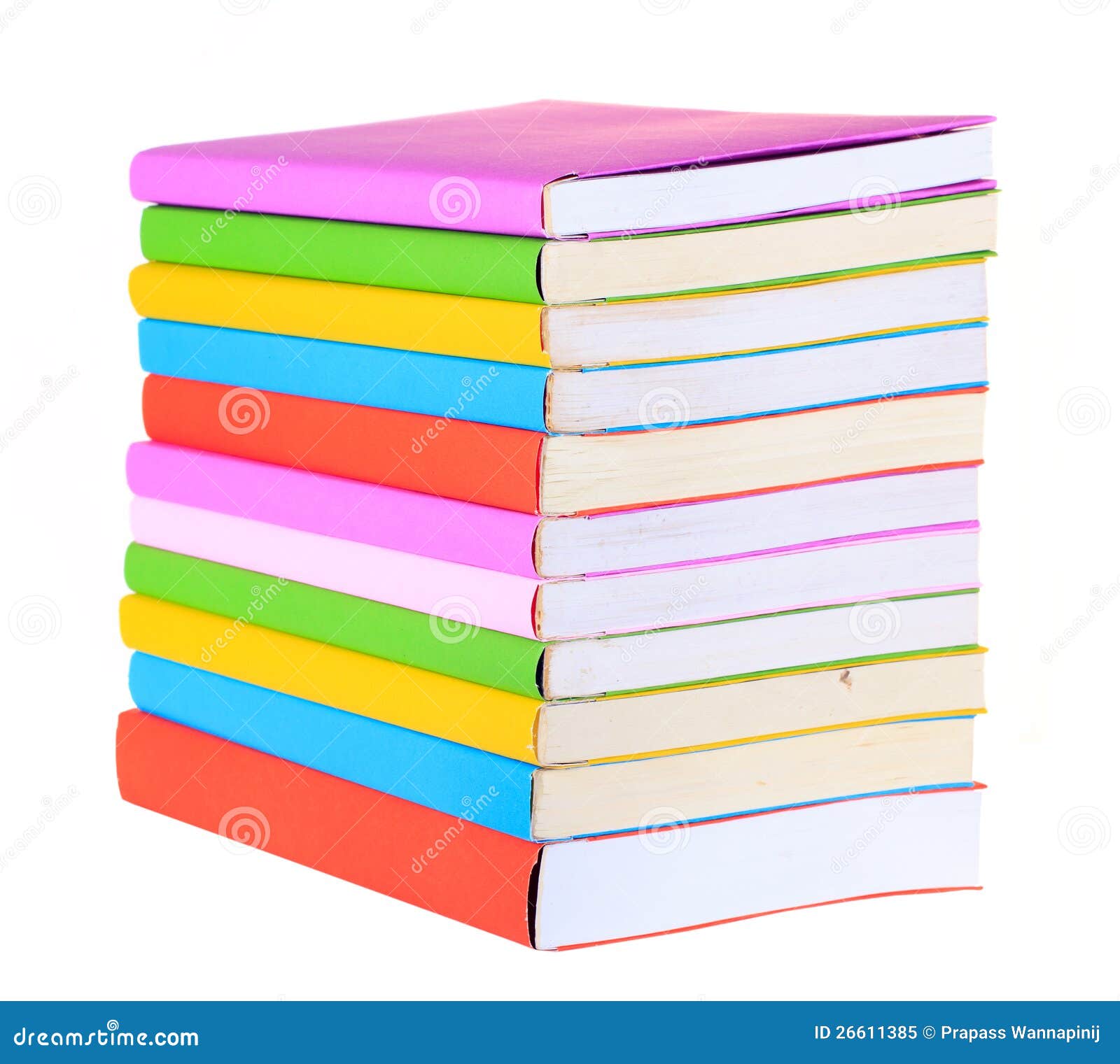 Libros coloridos aislados imagen de archivo. Imagen de conocimiento ...
