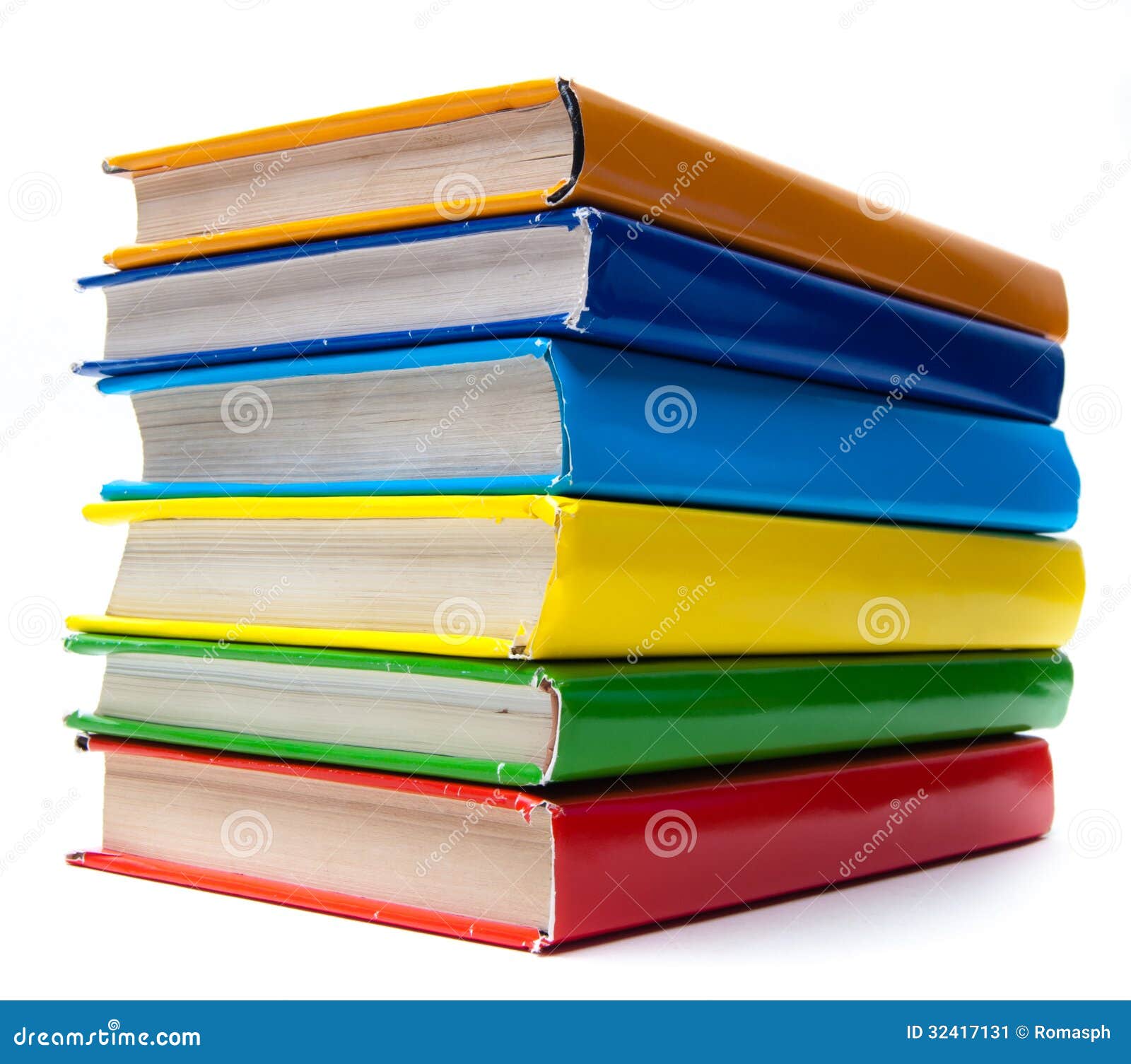 Libros Coloridos En El Fondo Blanco Imagen de archivo - Imagen de fondo ...