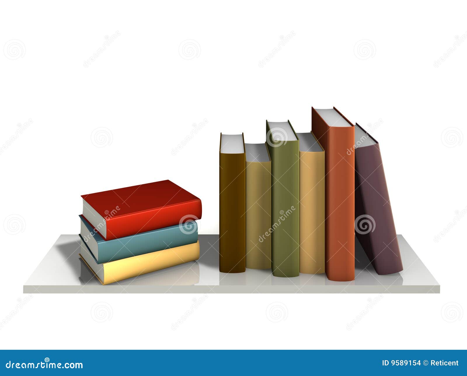 Libros del color stock de ilustración. Ilustración de cubierta - 9589154