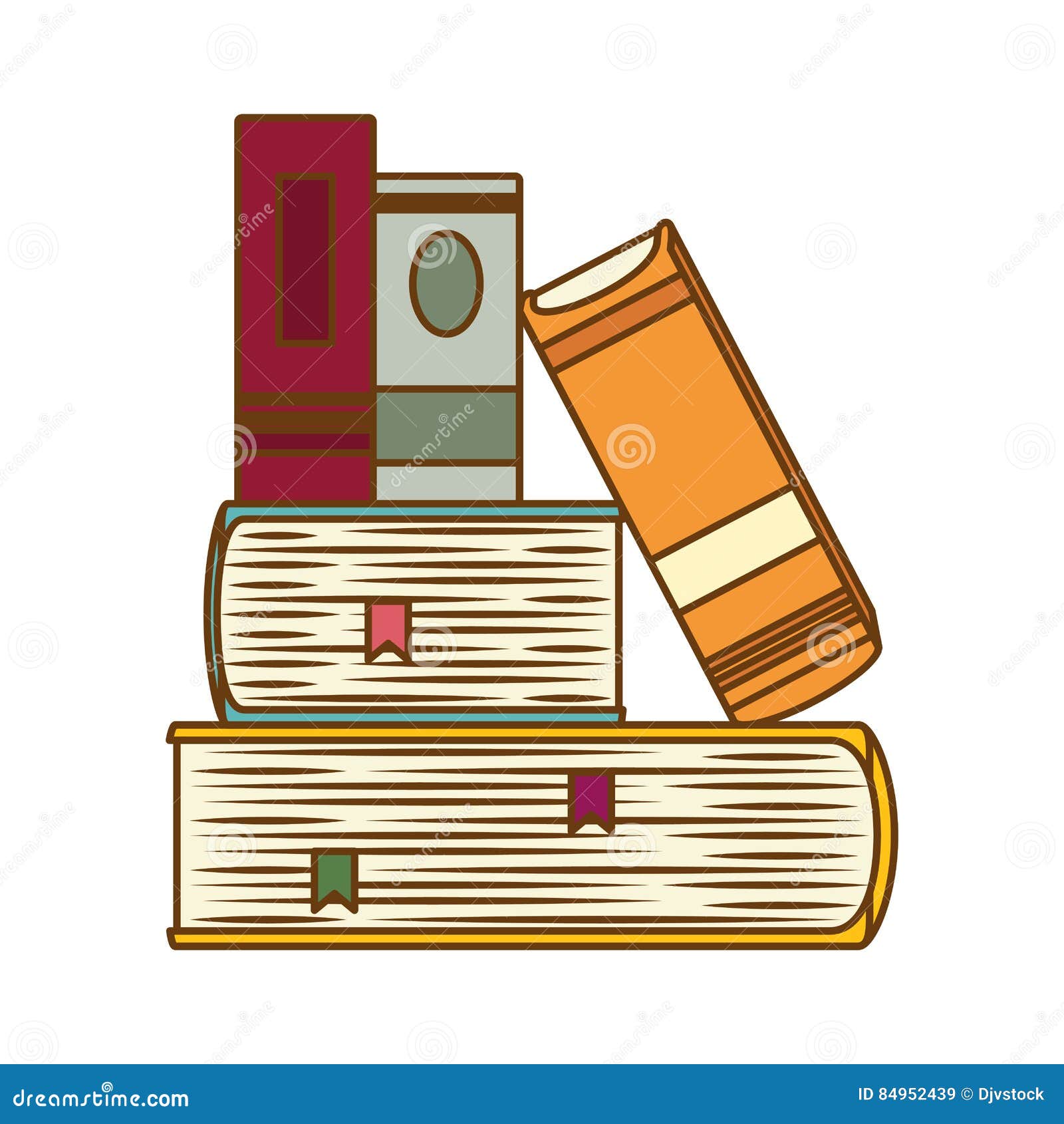 Libros Del Color Encima De Uno a Stock de ilustración - Ilustración de ...