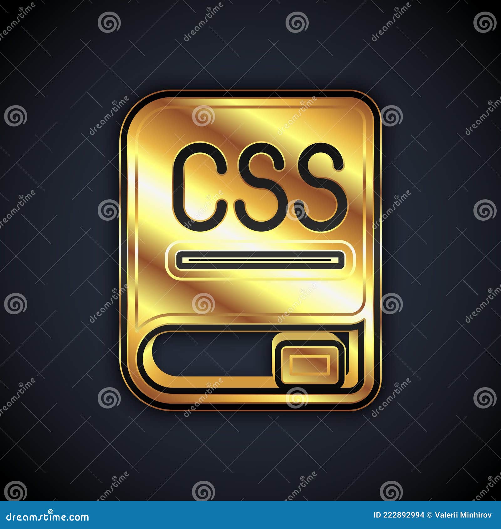 Libros Dorados Sobre Icono De Programación Aislado En Fondo Negro. Concepto De Lenguaje De ...