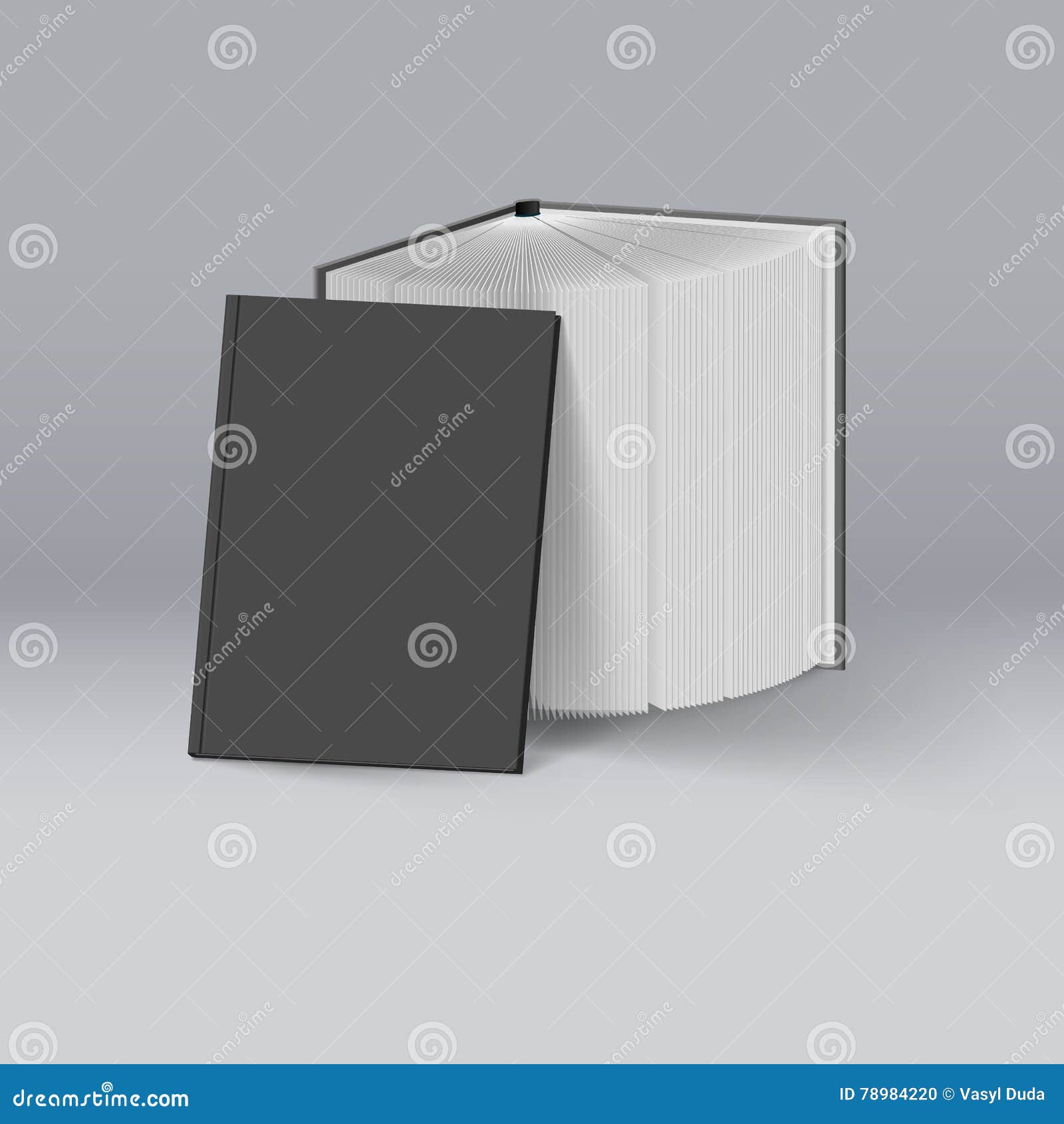 Libros negros ilustración del vector. Ilustración de folleto - 78984220