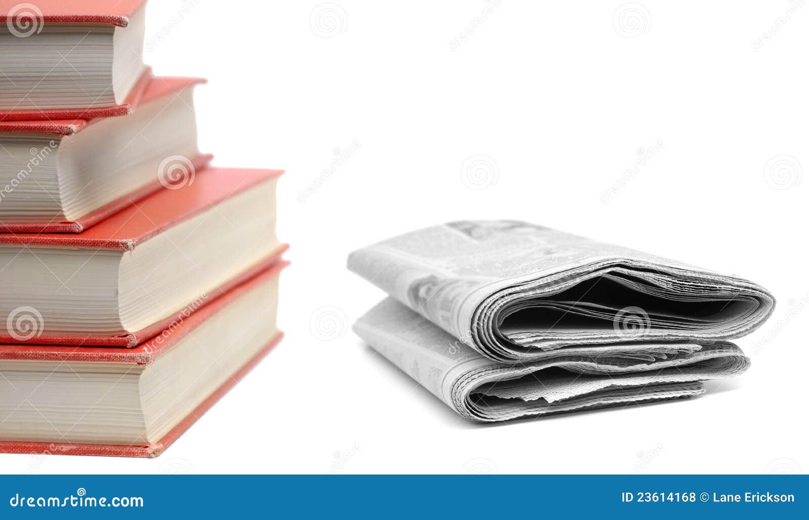 Libros y periódicos foto de archivo. Imagen de estudio - 23614168